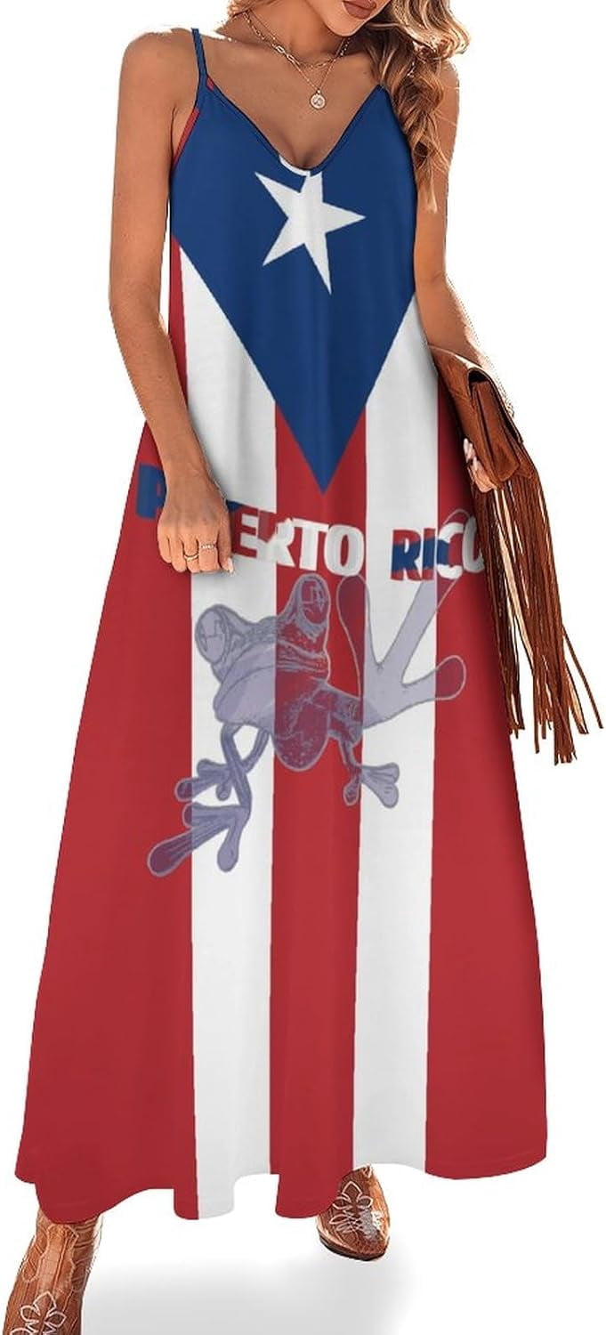 Dominican Flag Dominican FlagWomen Dress Fashion Summer Loose Casual ...