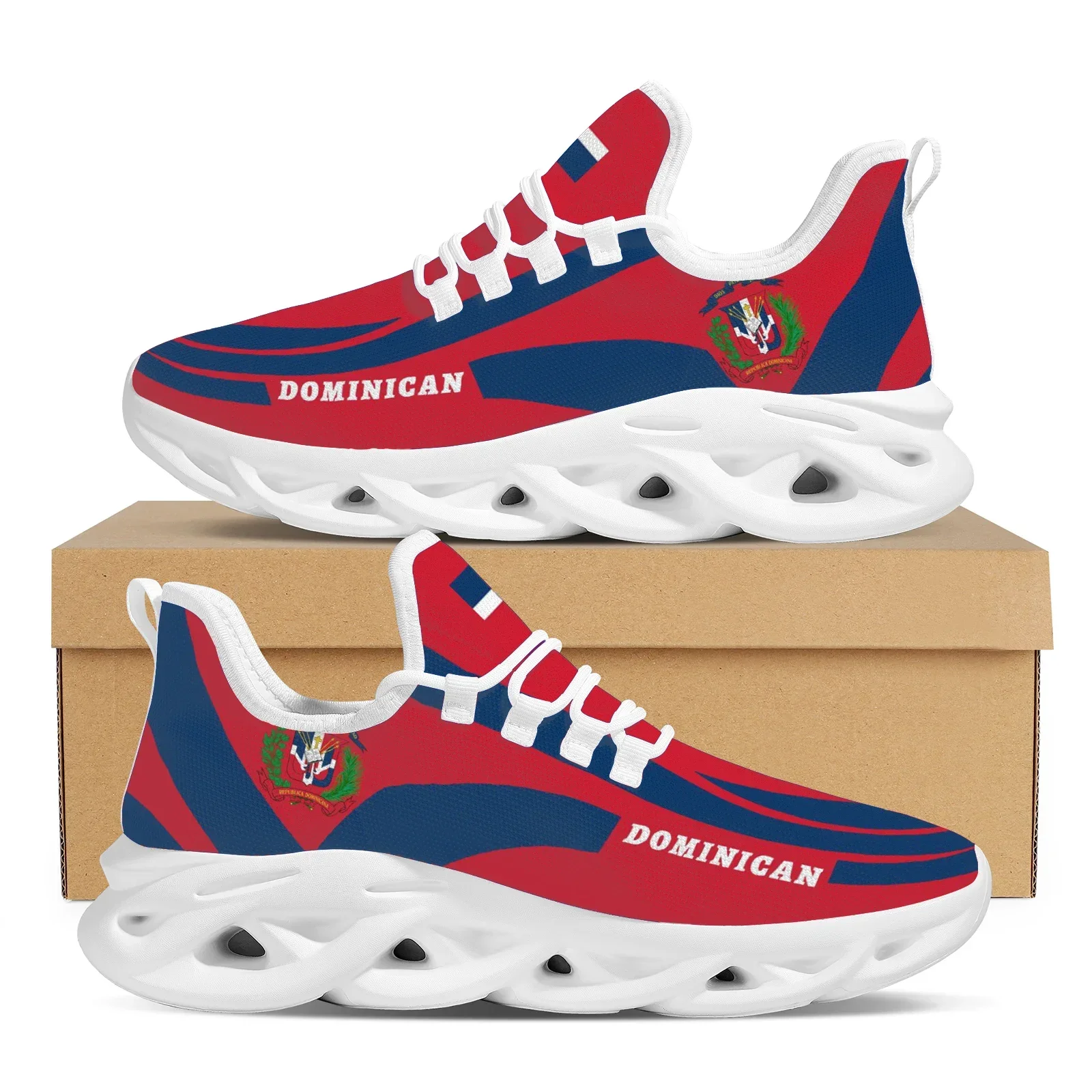 Dominican Flag National Emblem Design Lightweight Breathable Platform ...