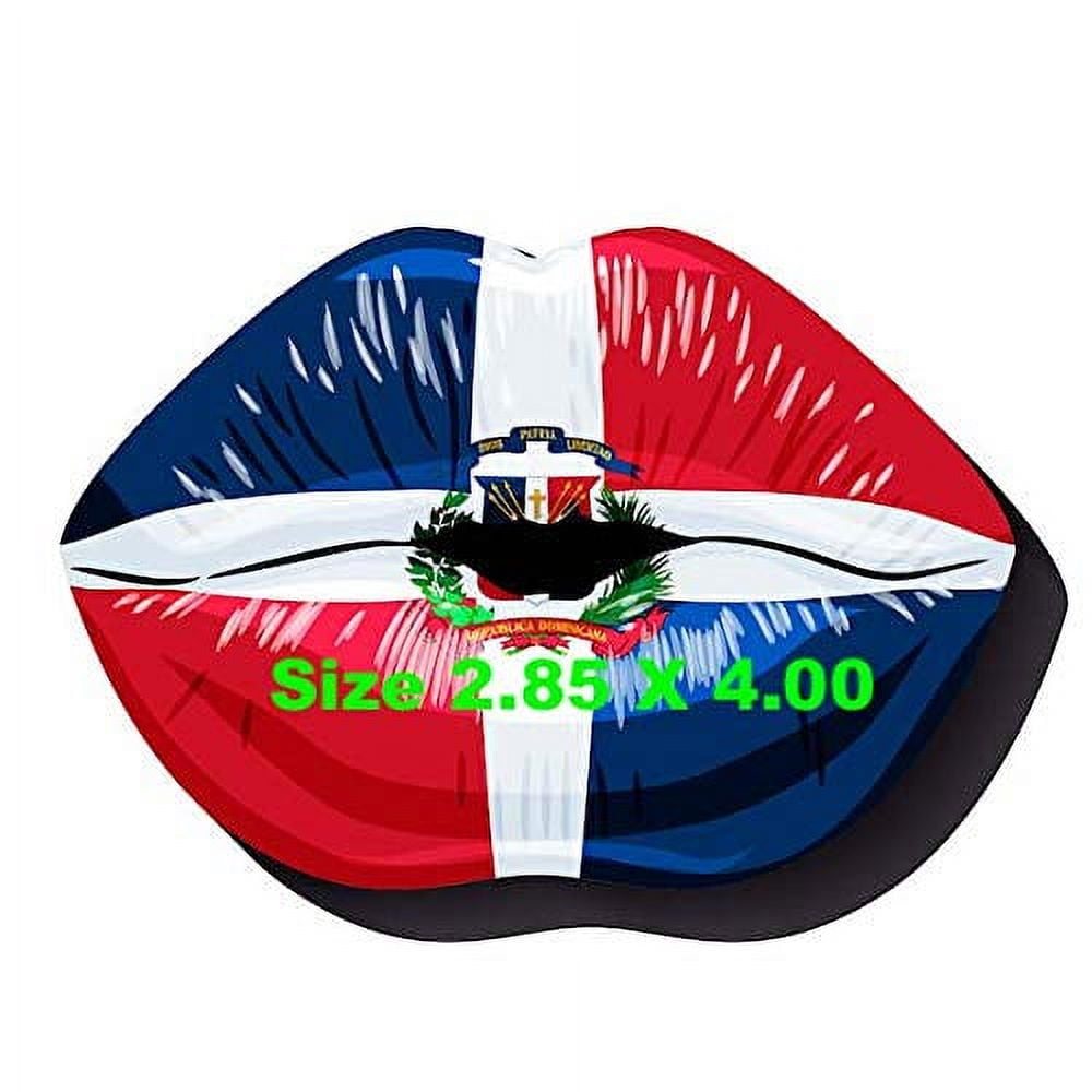 Dominican Flag Sticker (Pack of 2) Vinyl Decal - Walmart.com