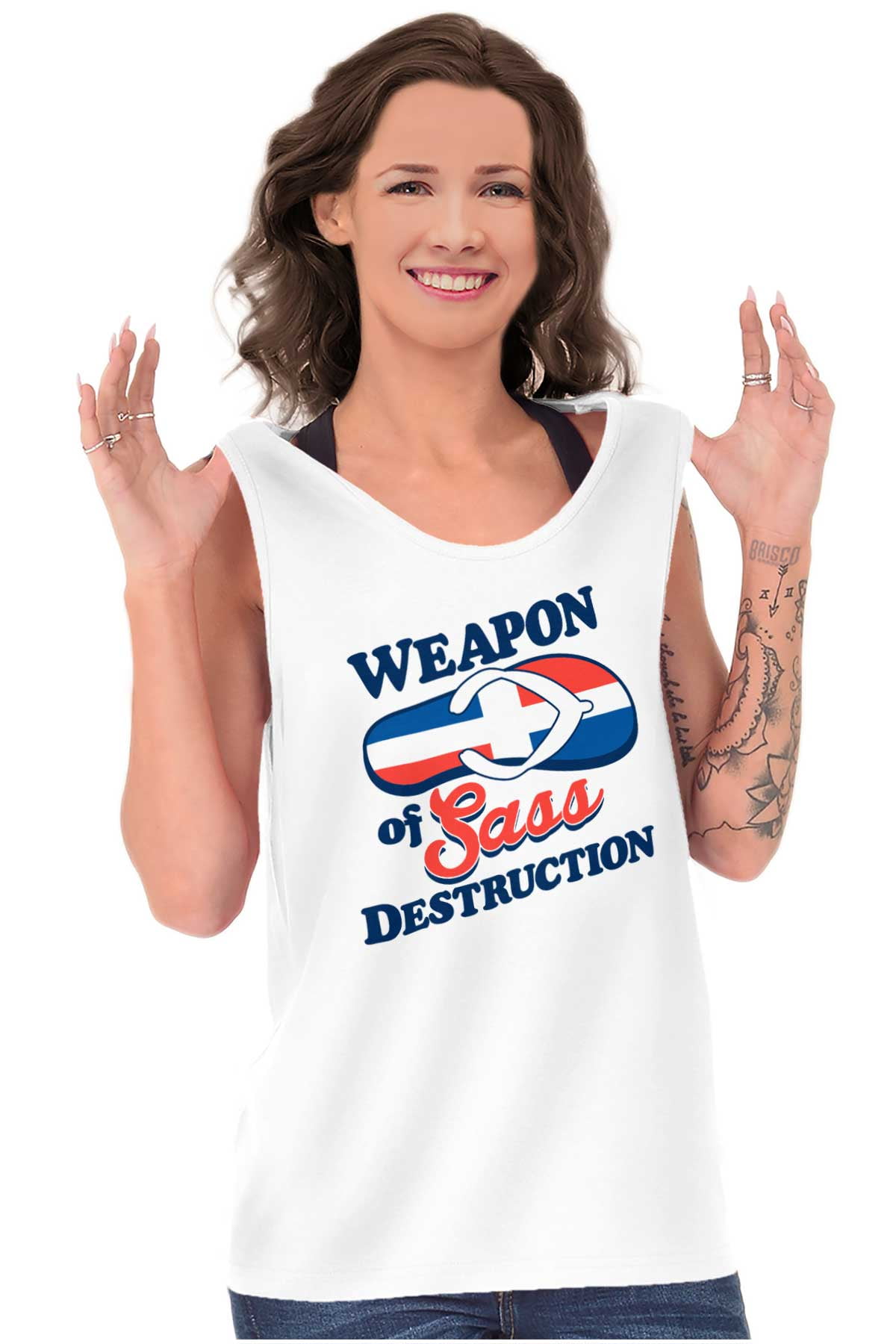 Dominican Girl Sass Destruction Cute Women Plus Size Tank Top Brisco ...