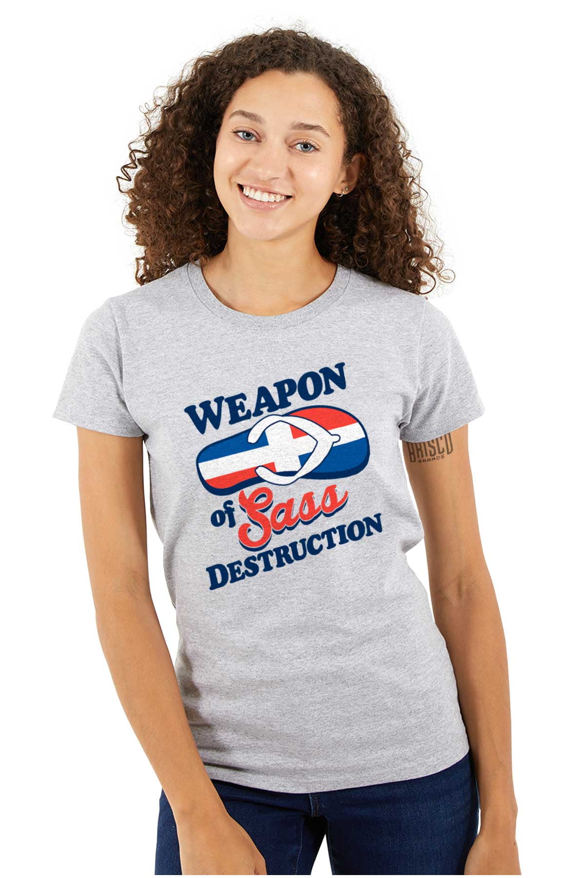 Dominican Girl Sass Destruction Cute Womens Slim Fit Graphic Tee Brisco ...