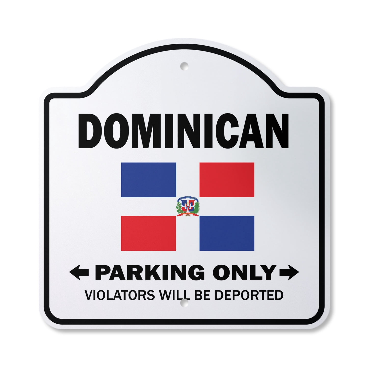 Dominican Parking 14" X 14" Sign | Indoor/Outdoor Plastic | SignMission ...