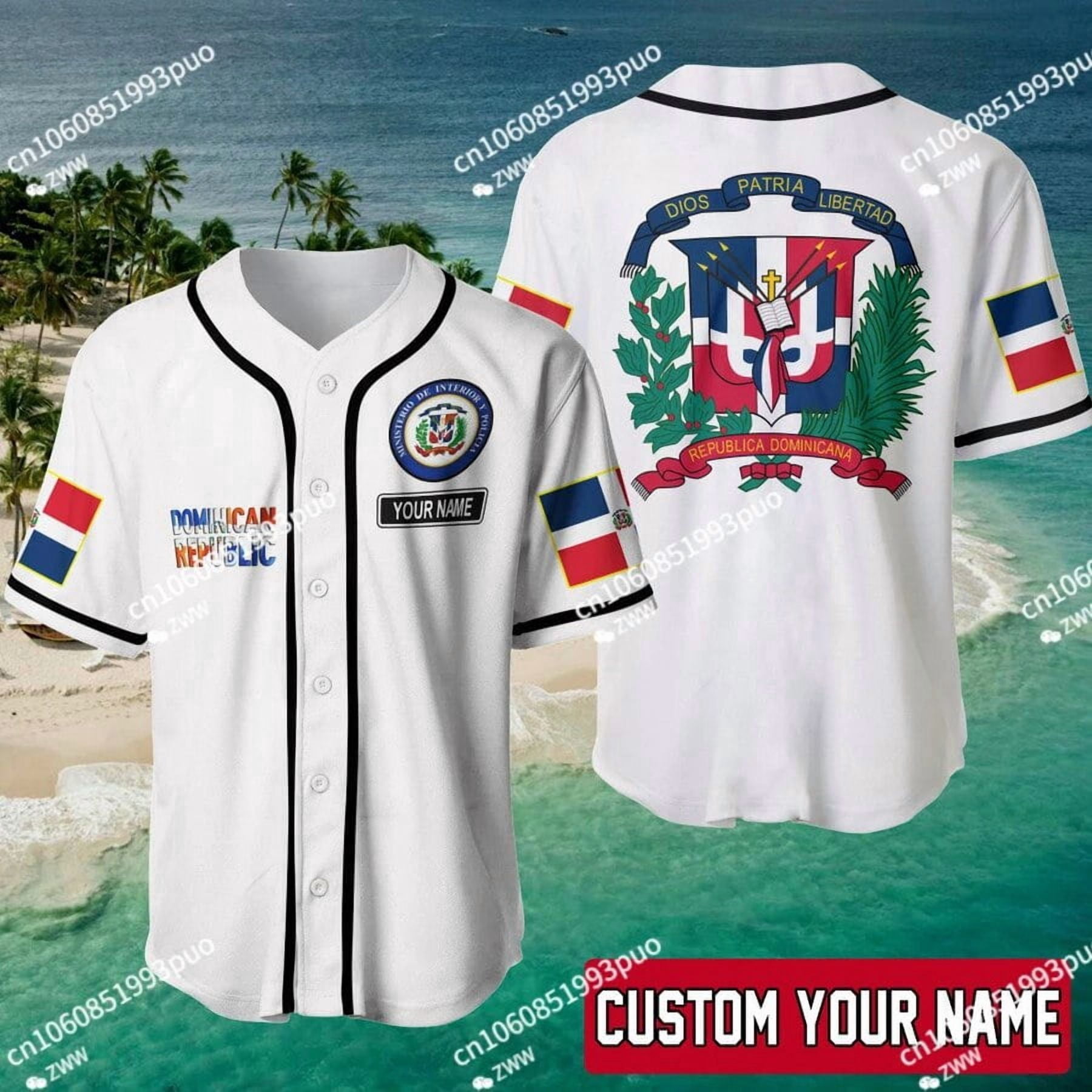 Dominican Republic Custom Name Baseball shirt, Unisex Shirt For Men ...
