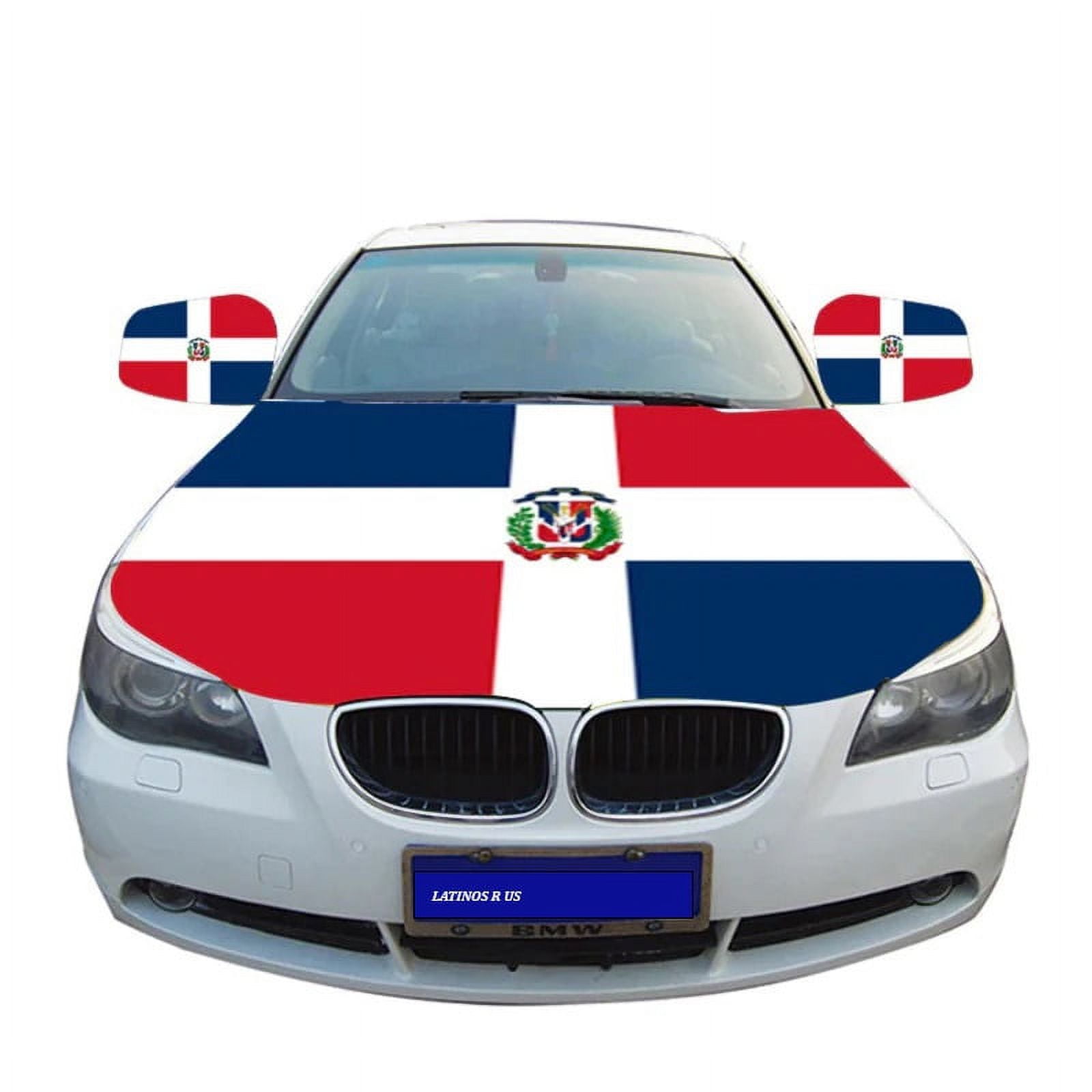 Dominican Republic Flag Car Hood Cover - Walmart.com