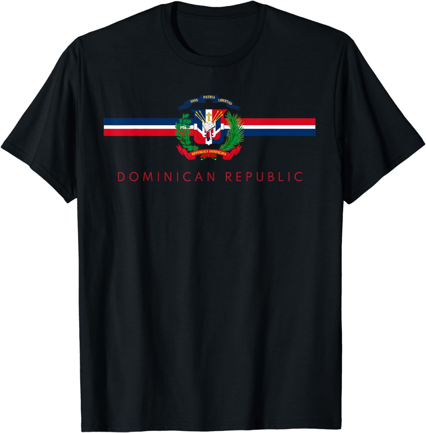 Dominican Republic Flag Crest Logo Caribbean Latin American T-Shirt ...