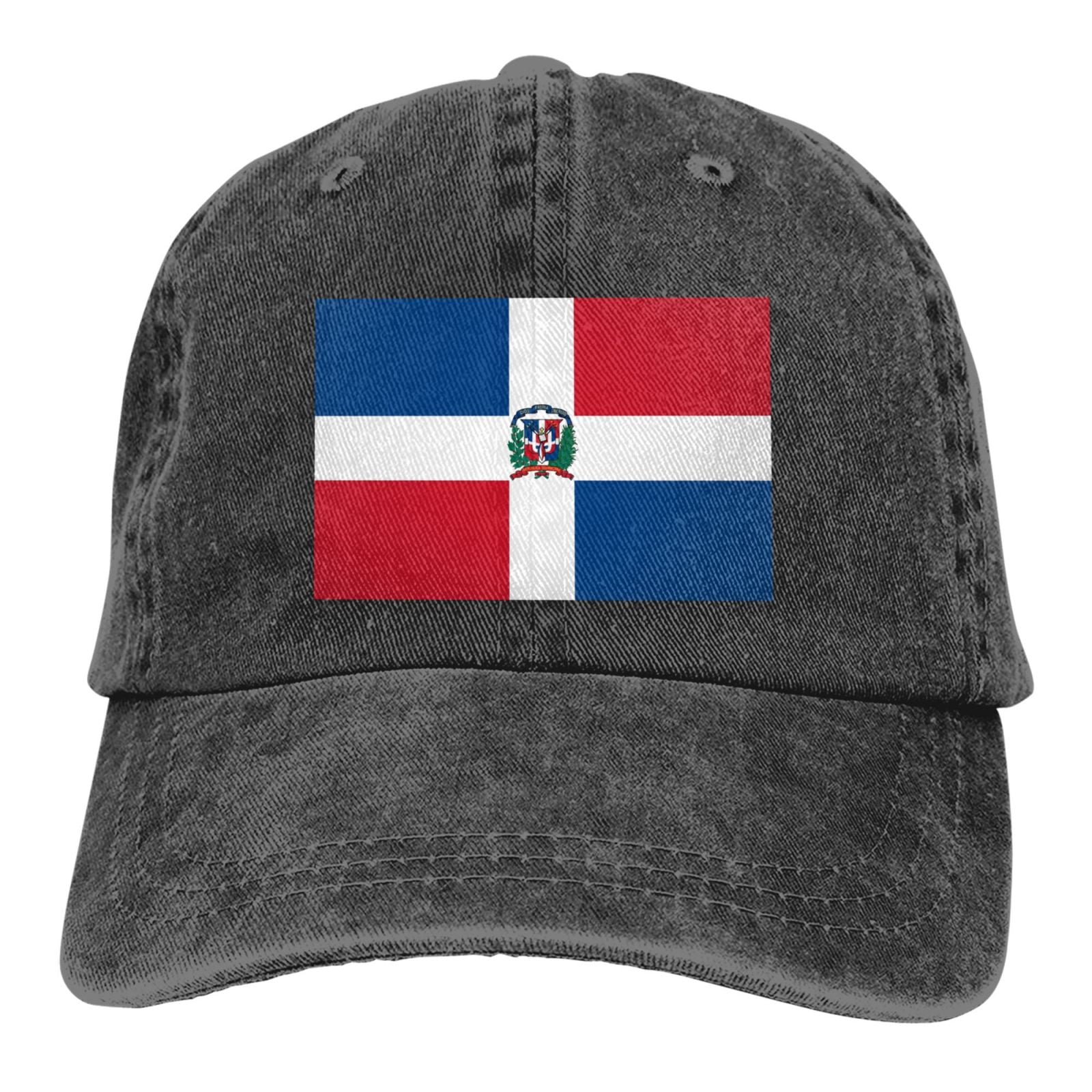 Dominican Republic Flag Denim Baseball Cap, Golf Dad Hat Adjustable ...