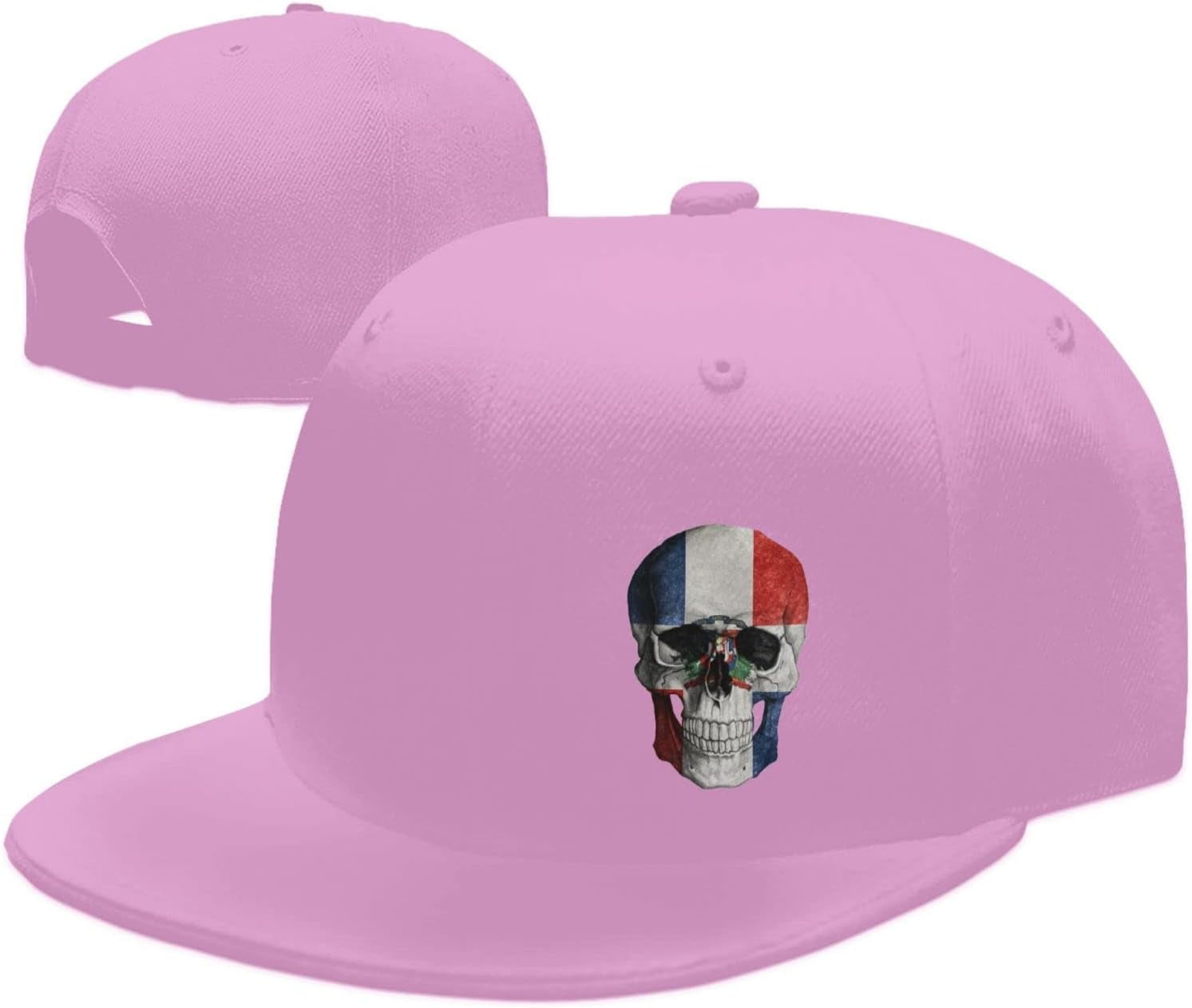 Dominican Republic Flag Dominican Republic Skull Flat Bill Hats for Men ...