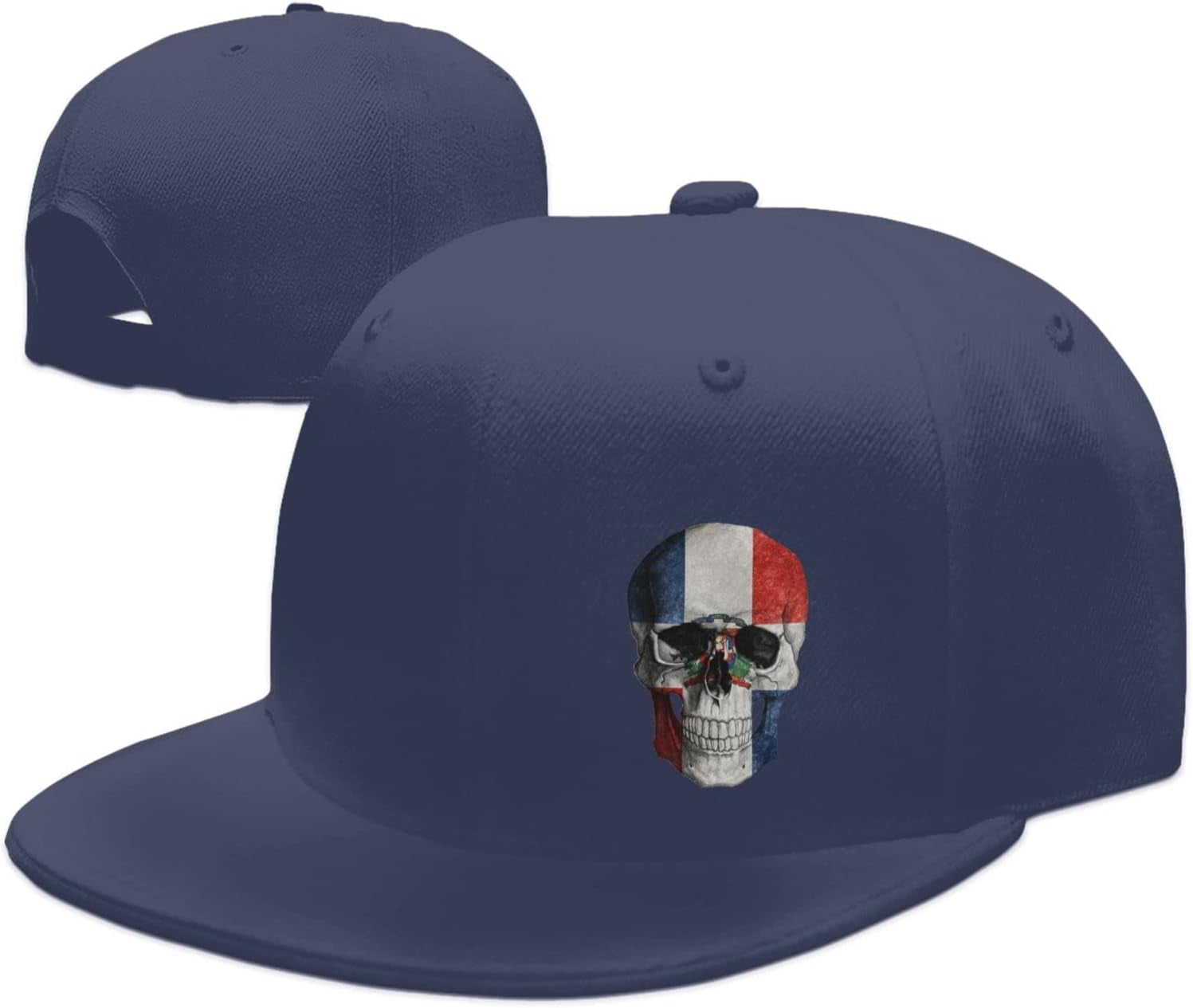 Dominican Republic Flag Dominican Republic Skull Flat Bill Hats for Men ...