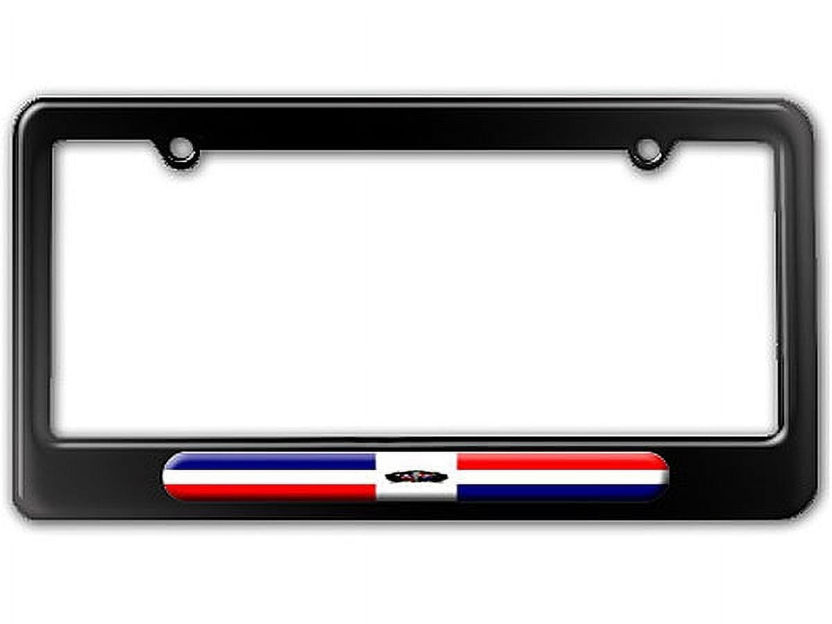 Dominican Republic Flag License Plate Frame - Walmart.com