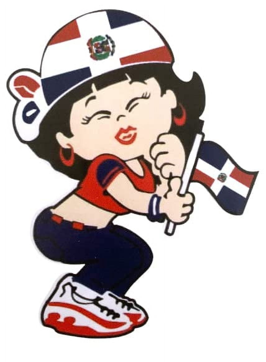 Dominican Republic Flag(Pack of 2) Sticker, Decal , Dominican Girl ...