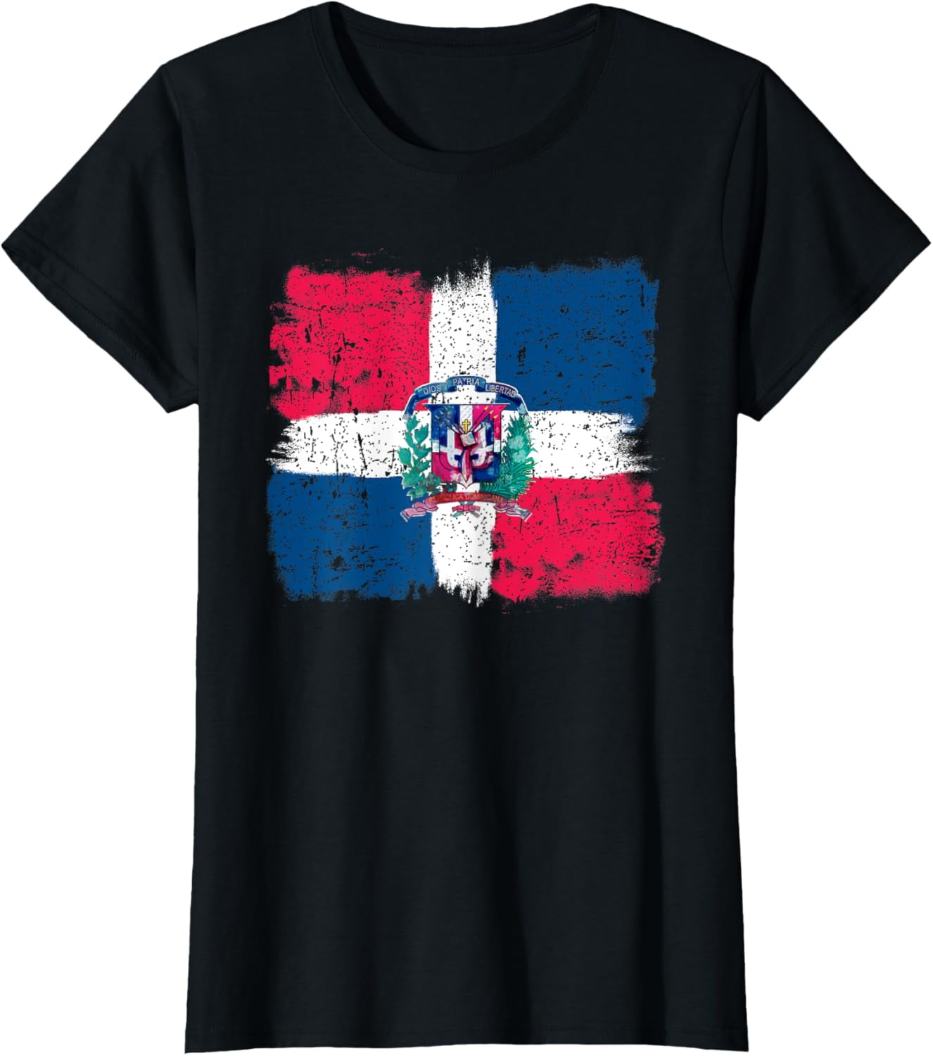 Dominican Republic Flag Shirt Painted Republica Dominicana T-Shirt ...