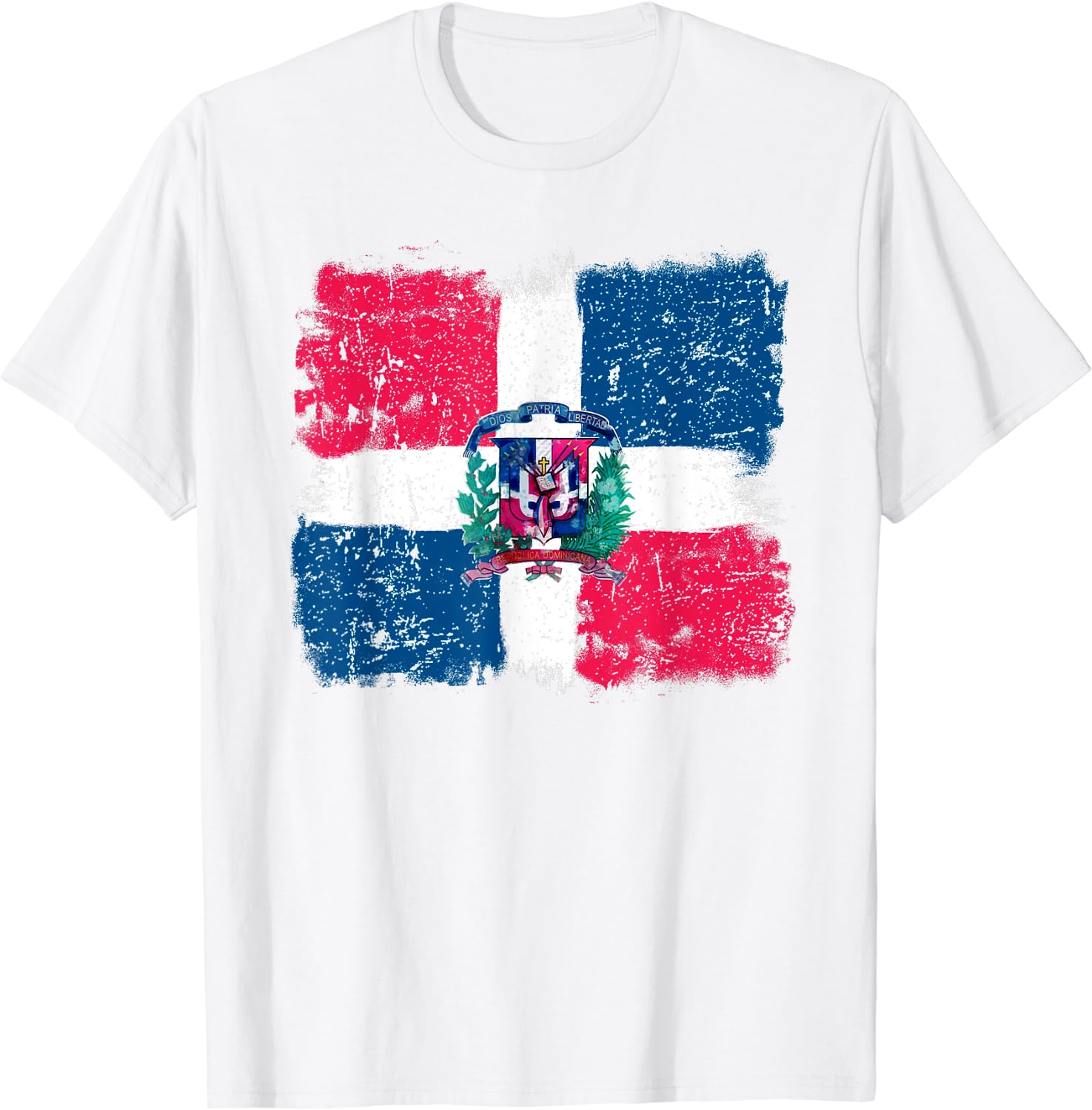 Dominican Republic Flag Shirt Painted Republica Dominicana T-Shirt ...