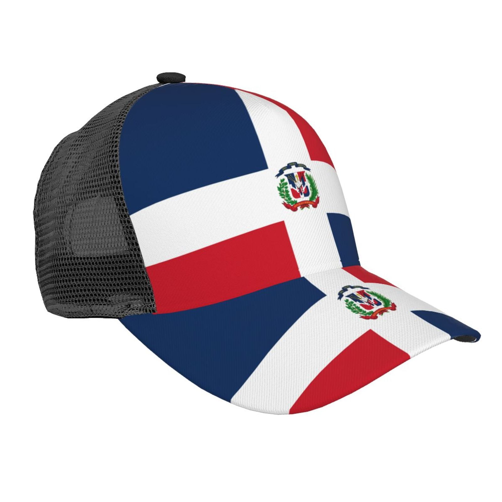 Dominican Republic Flag Snapback Trucker Hats Baseball Caps Adjustable ...