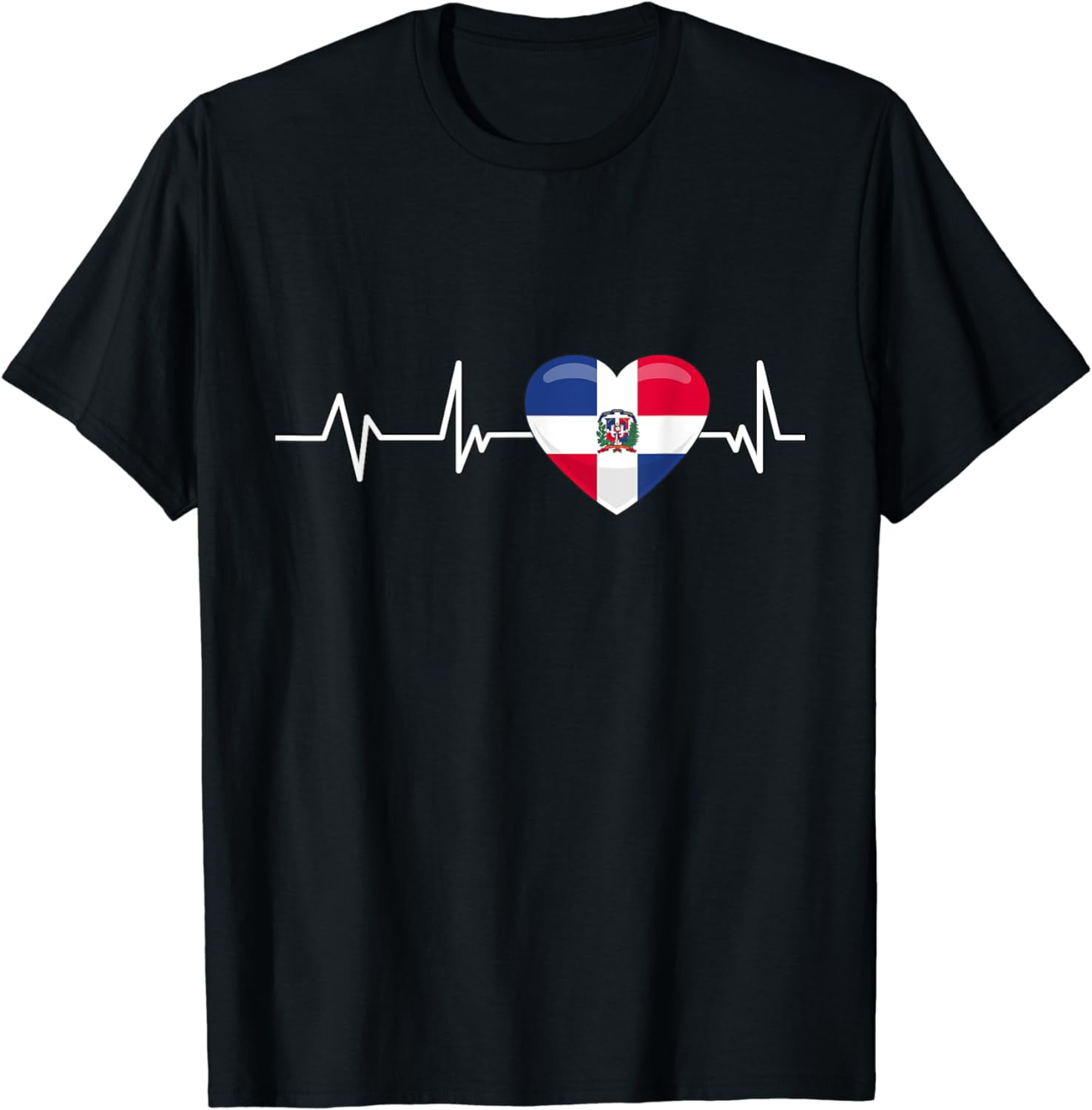 Dominican Republic Heartbeat Gift Dominican Republic T-Shirt - Walmart.com