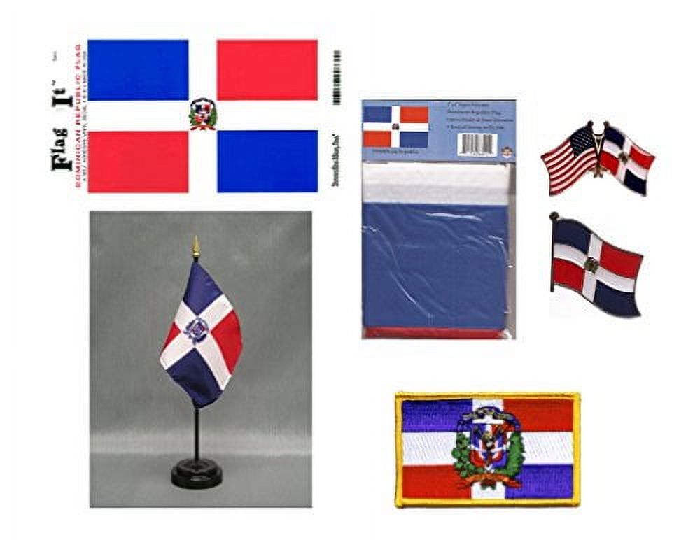 Dominican Republic Heritage Flag Pack - Includes a Dominican 3x5' Flag ...