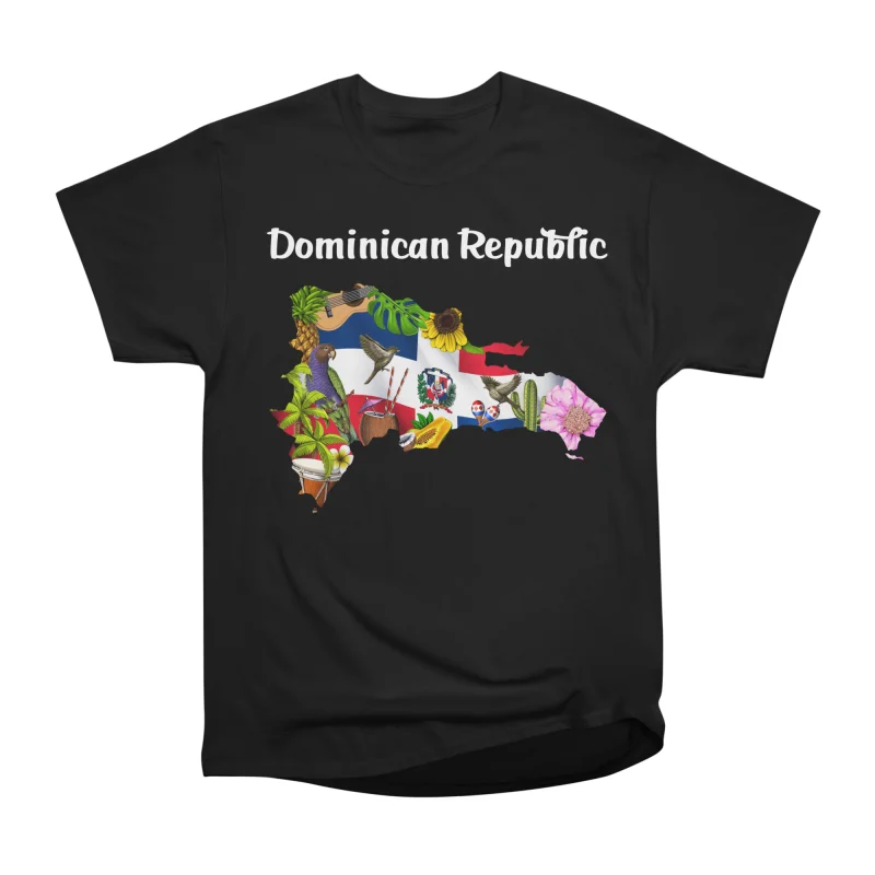Dominican Republic Map T-Shirt Tee Gift For Him Merch For Her Apparel ...