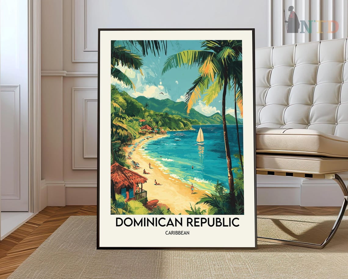 Dominican Republic Print, Dominican Republic Art, Dominican Republic ...