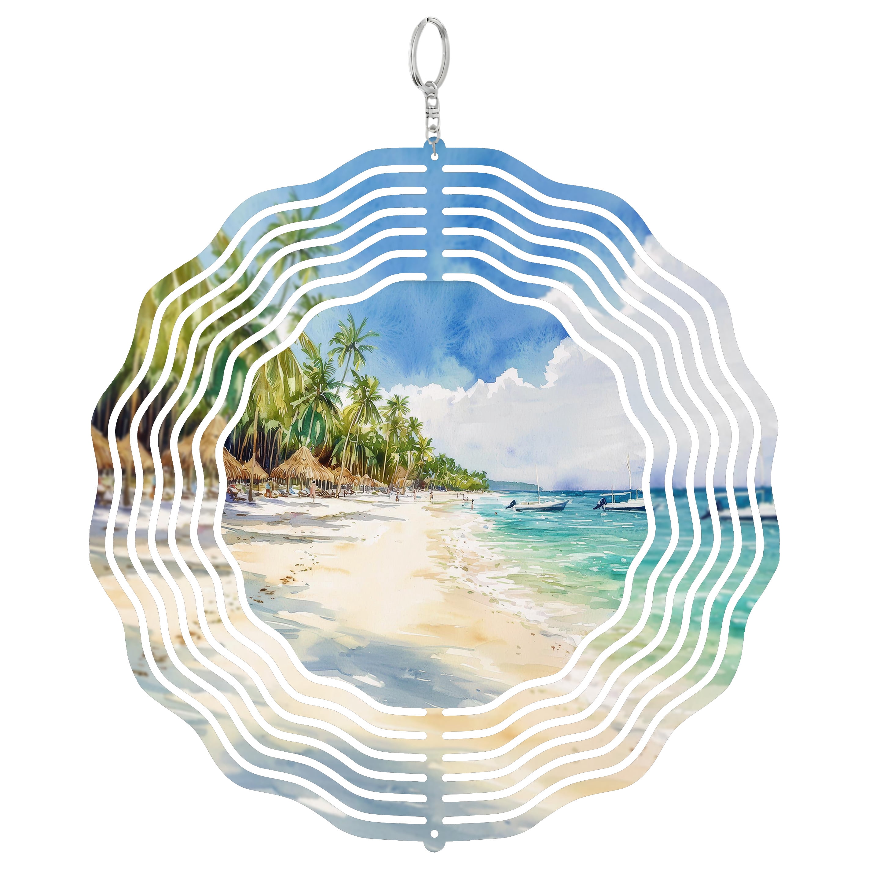 Dominican Republic Punta Cana 3D Wind Spinner Kinetic Hanging Yard Art ...