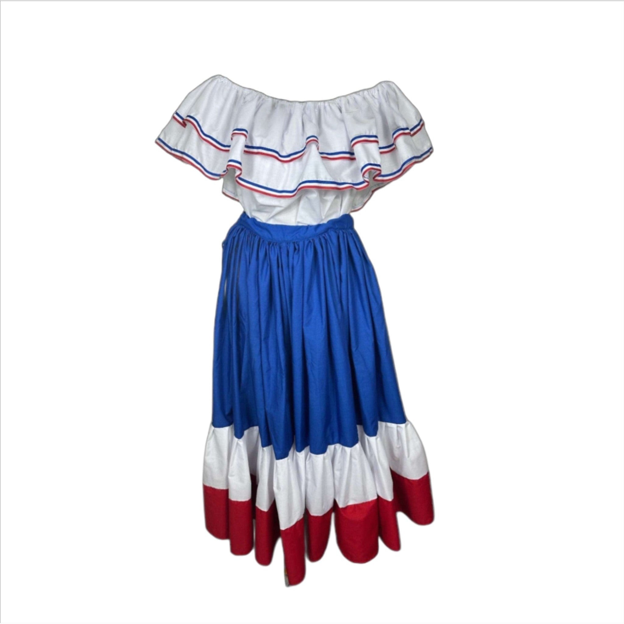 Dominican Republic Traditional Wide Dress - Walmart.com
