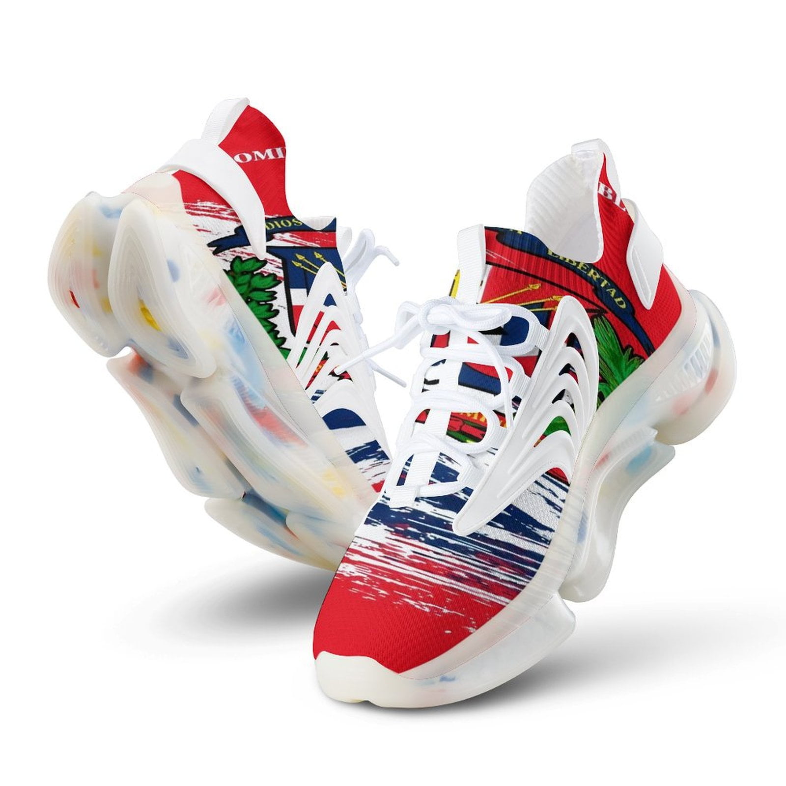 Dominican Republic Walking Shoes for Men Woman Lightweight Tennis ...