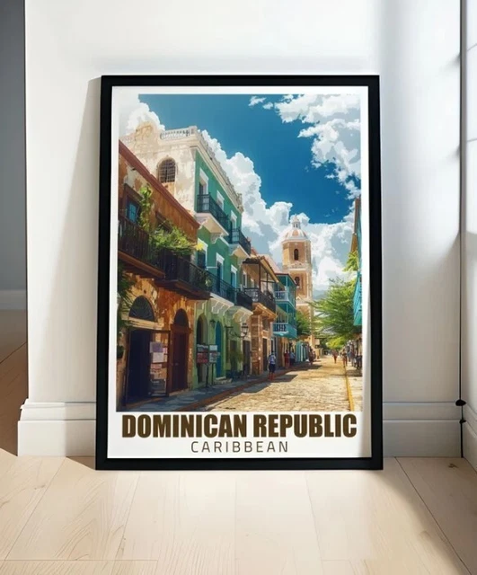 Dominican Republic Wall Art - Colonial District Of Santo Domingo Poster ...