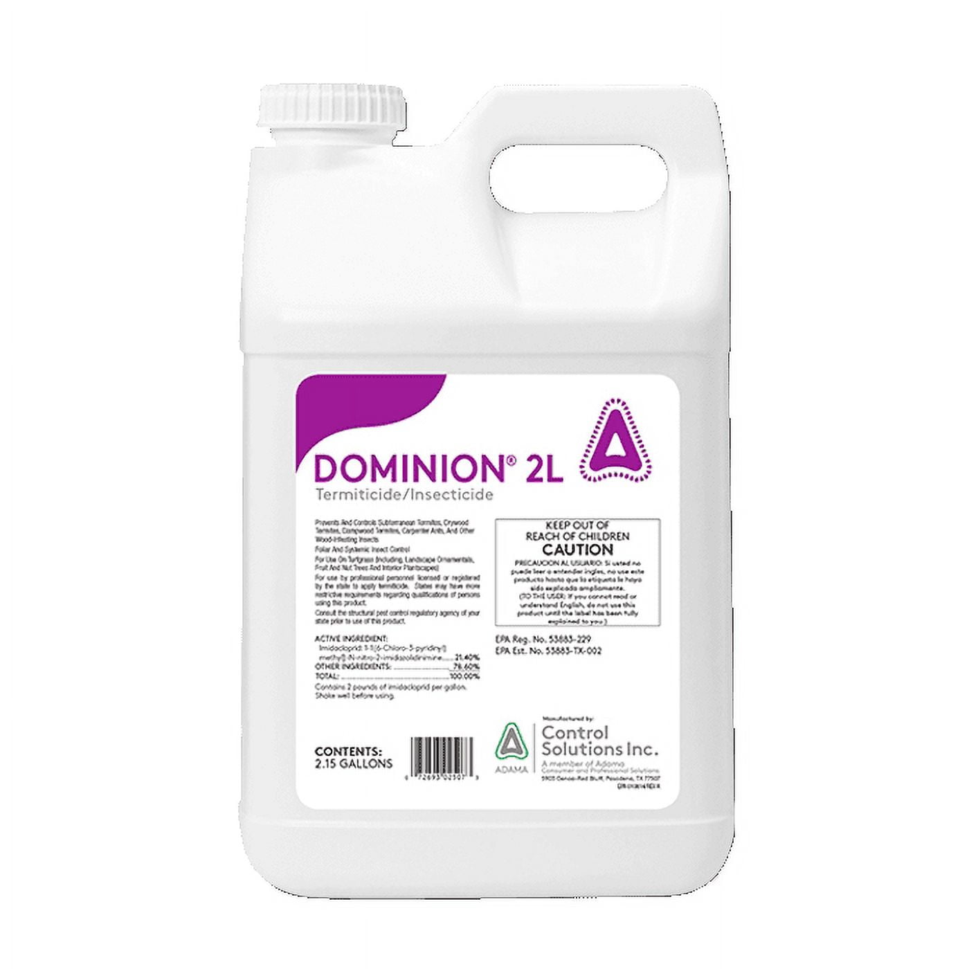 Dominion 2L 2.15 Gallon- Imidacloprid Insecticide Compare to Premise 2F ...