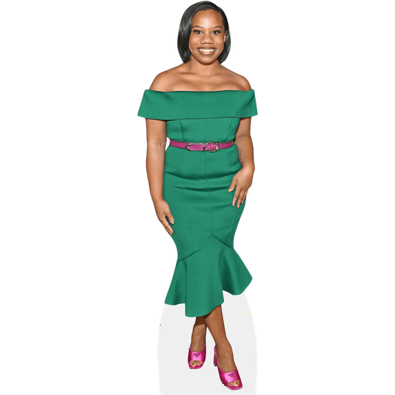 Dominique B. Fluker (Green Dress) Mini Cardboard Cutout - Walmart.com