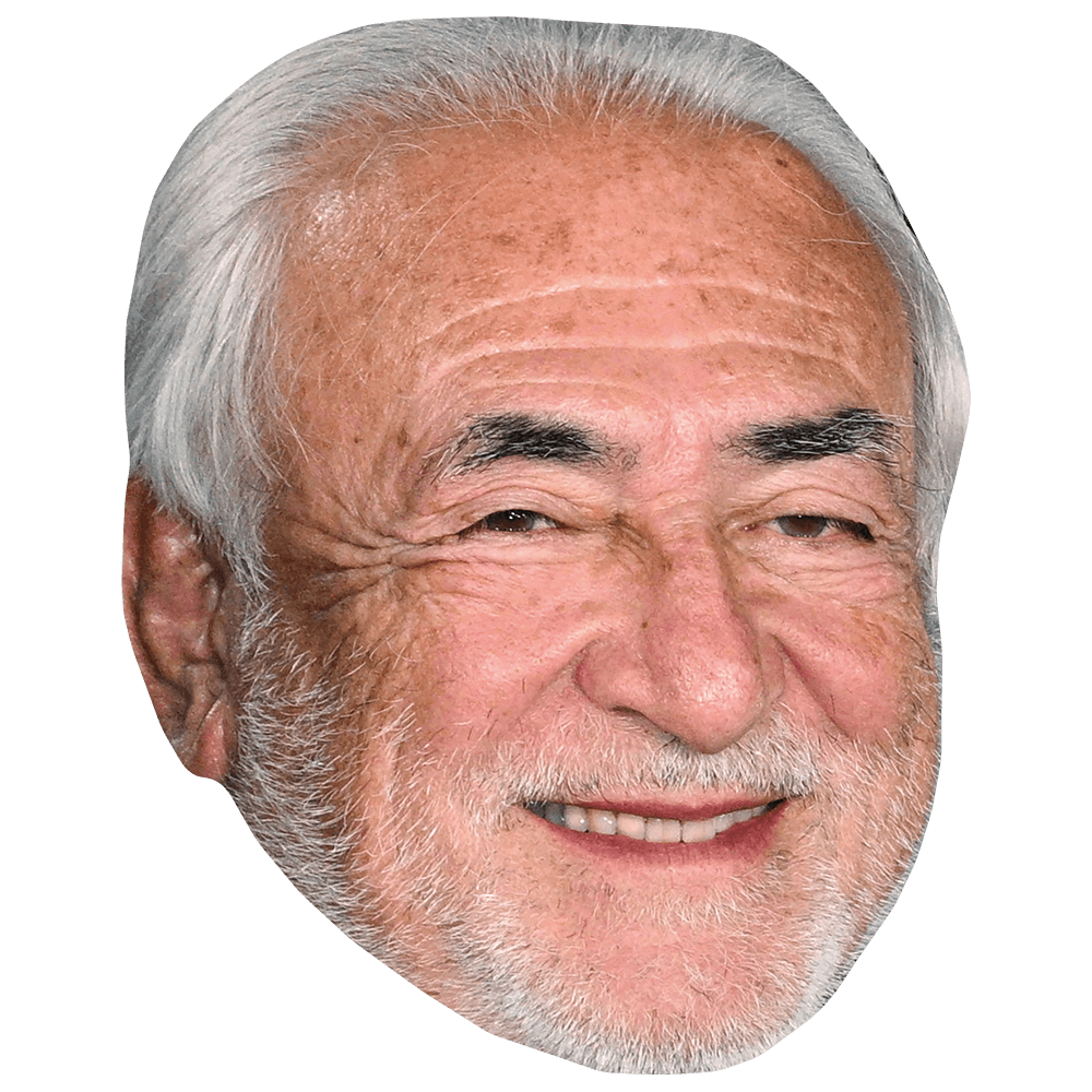 Dominique Strauss-Kahn (Grey Hair) Celebrity Mask, Flat Card Face ...