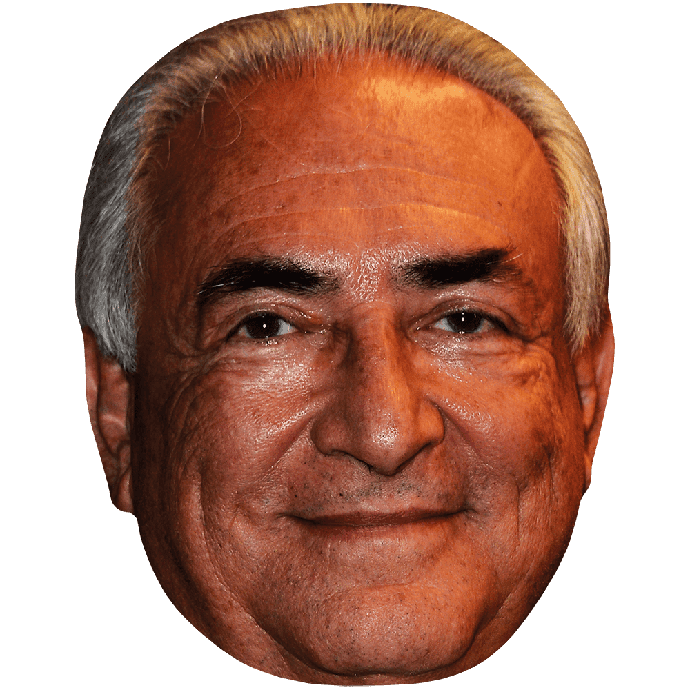 Dominique Strauss-Kahn (Smile) Celebrity Mask, Flat Card Face, Fancy ...