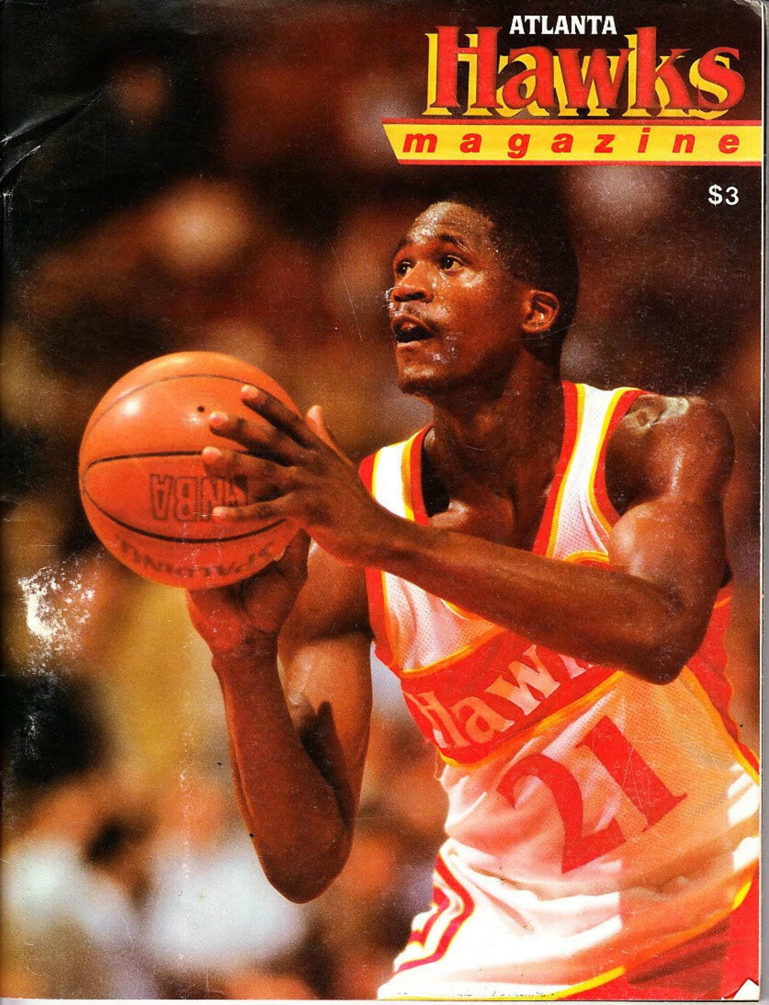 Dominique Wilkins lot of 2 vintage Atlanta Hawks 1987 and 1988 game programs - Walmart.com