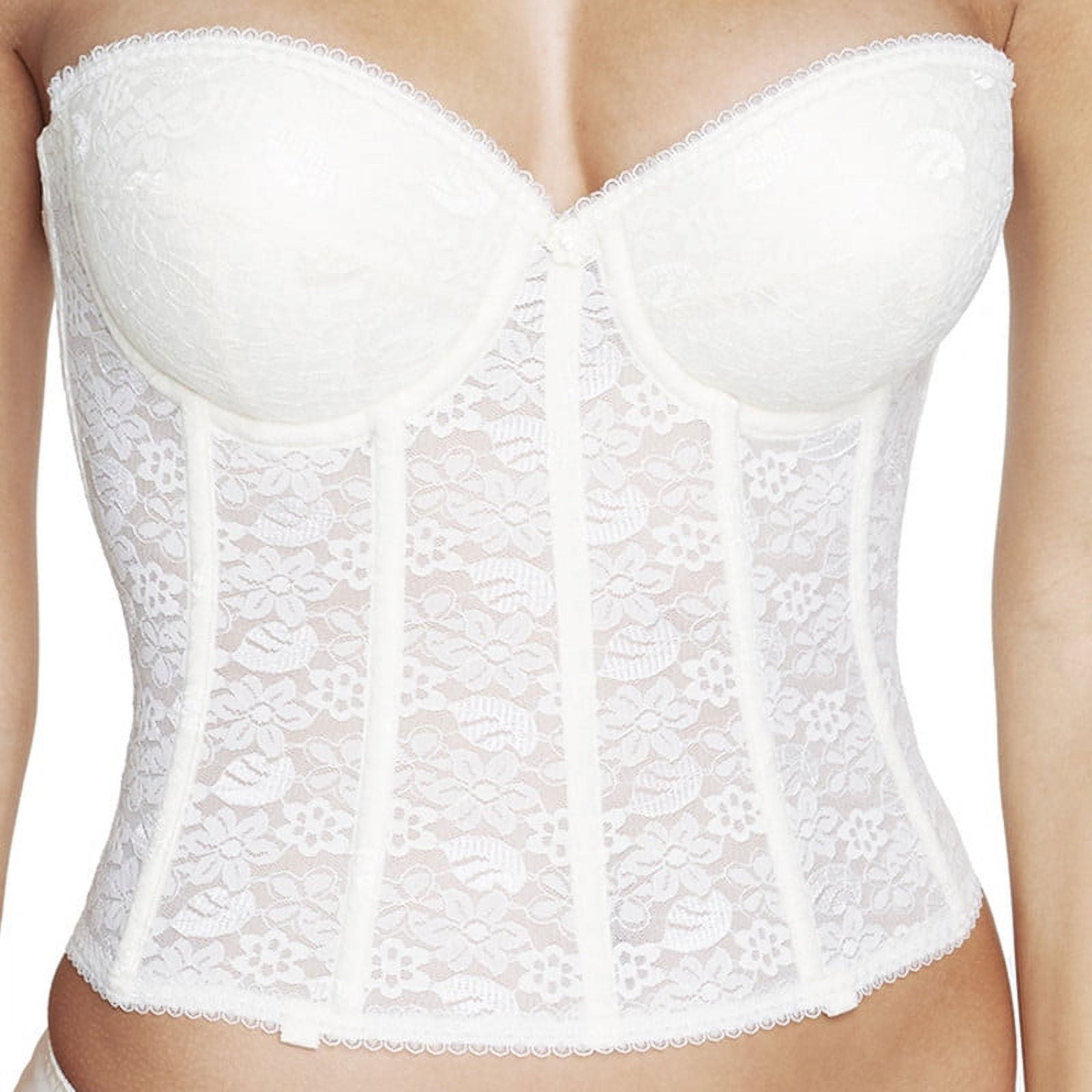 Dominique Women's Hannah Strapless Push Up Longline Bra (32A-38C) #7759 - Ivory - 34C - Walmart.com