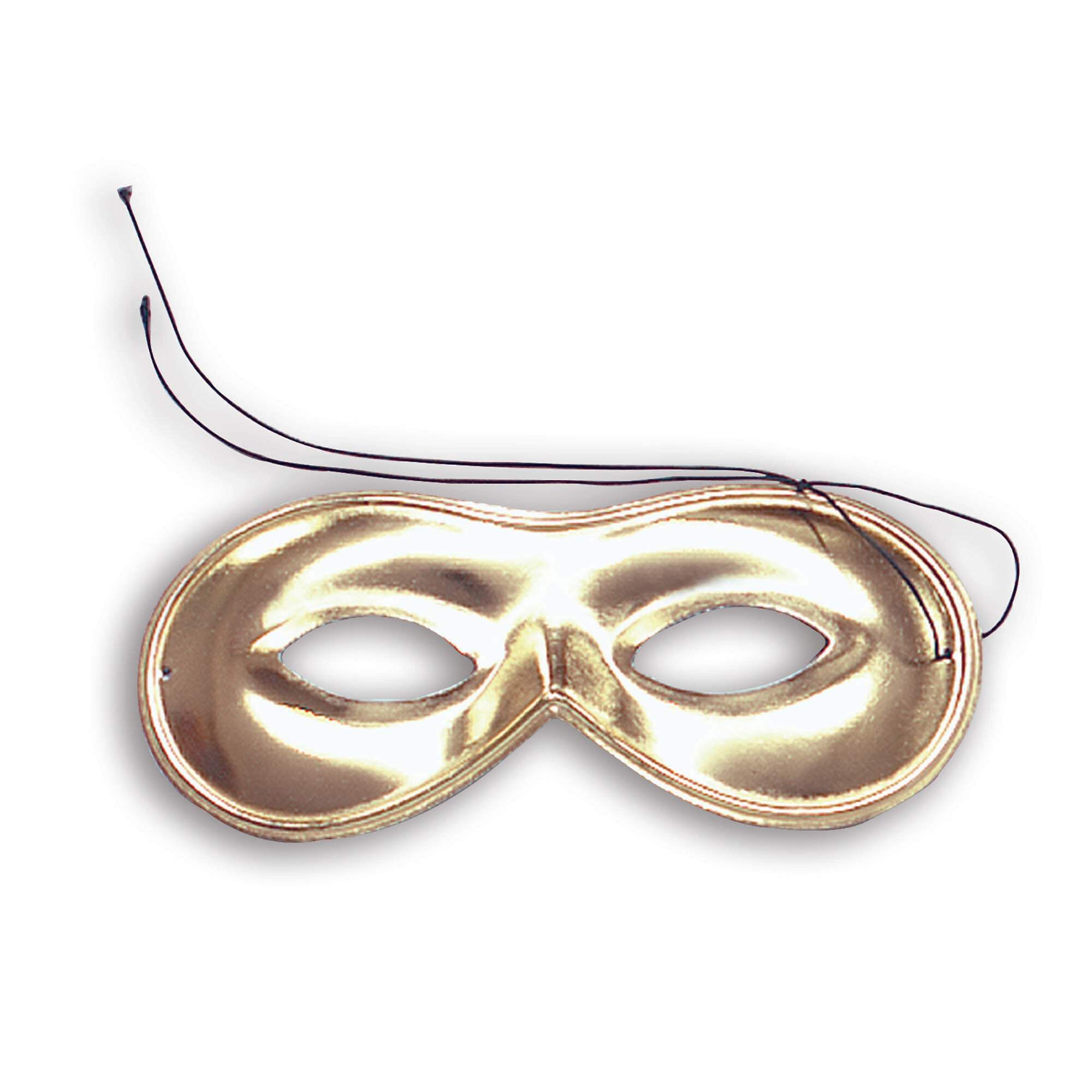 Domino Mask Gold Eye Masks Unisex One Size Adult Fancy Dress Party Book ...