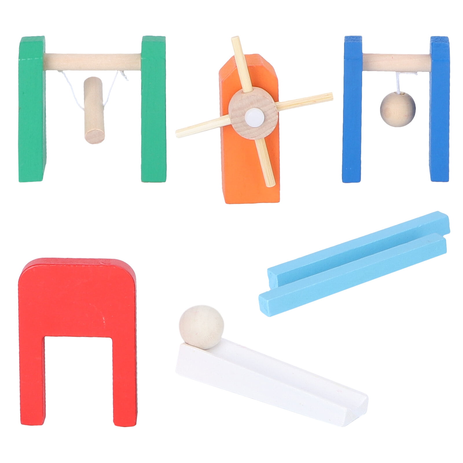 Domino Mechanism Cartoon Blocks Playthings Early Educational Child ...