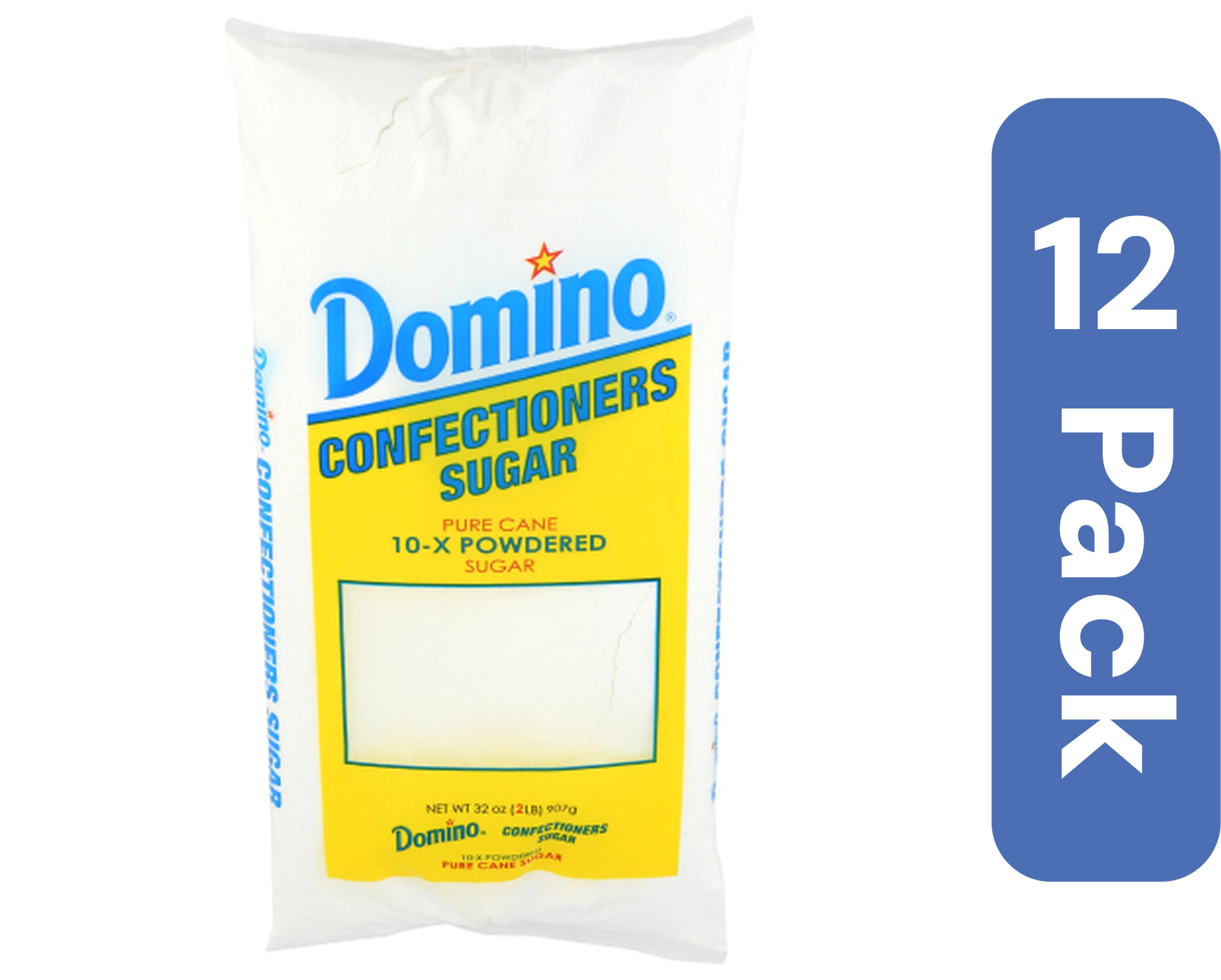 Domino Powdered Sugar 2 lb (Pack of 12) - Walmart.com