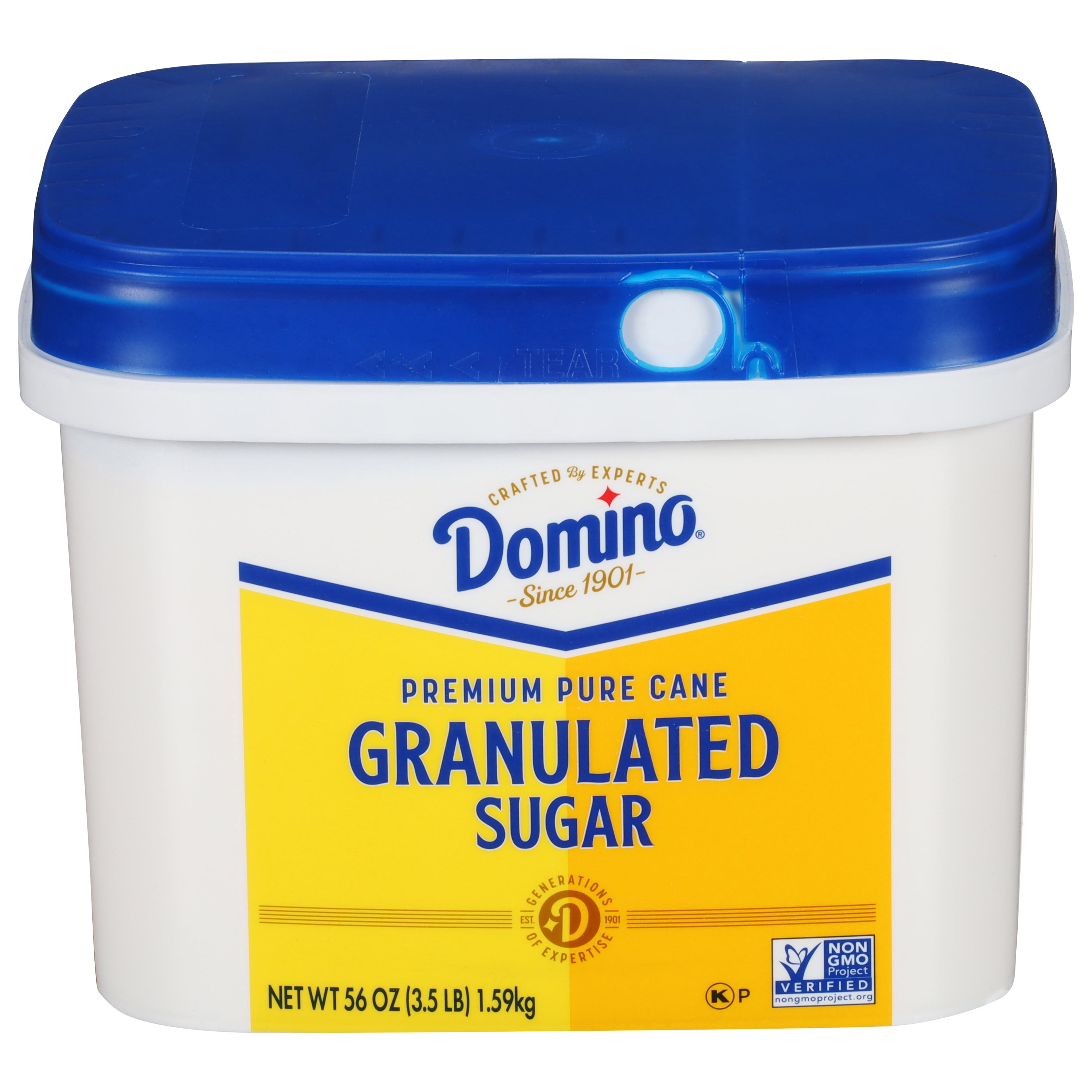 Domino, Premium Pure Cane Granulated Sugar, 3.5 lb Tub - Walmart.com