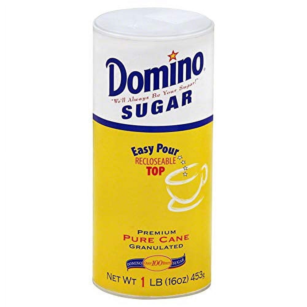 Domino Premium Pure Cane Granulated Sugar Canister (Pack of 12 ...