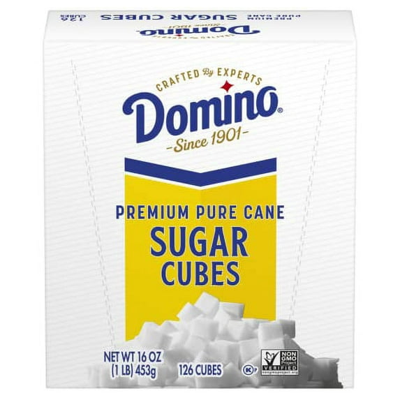 Domino Premium Pure Cane Sugar Cubes Dots, 1 Pound Box - Walmart.com