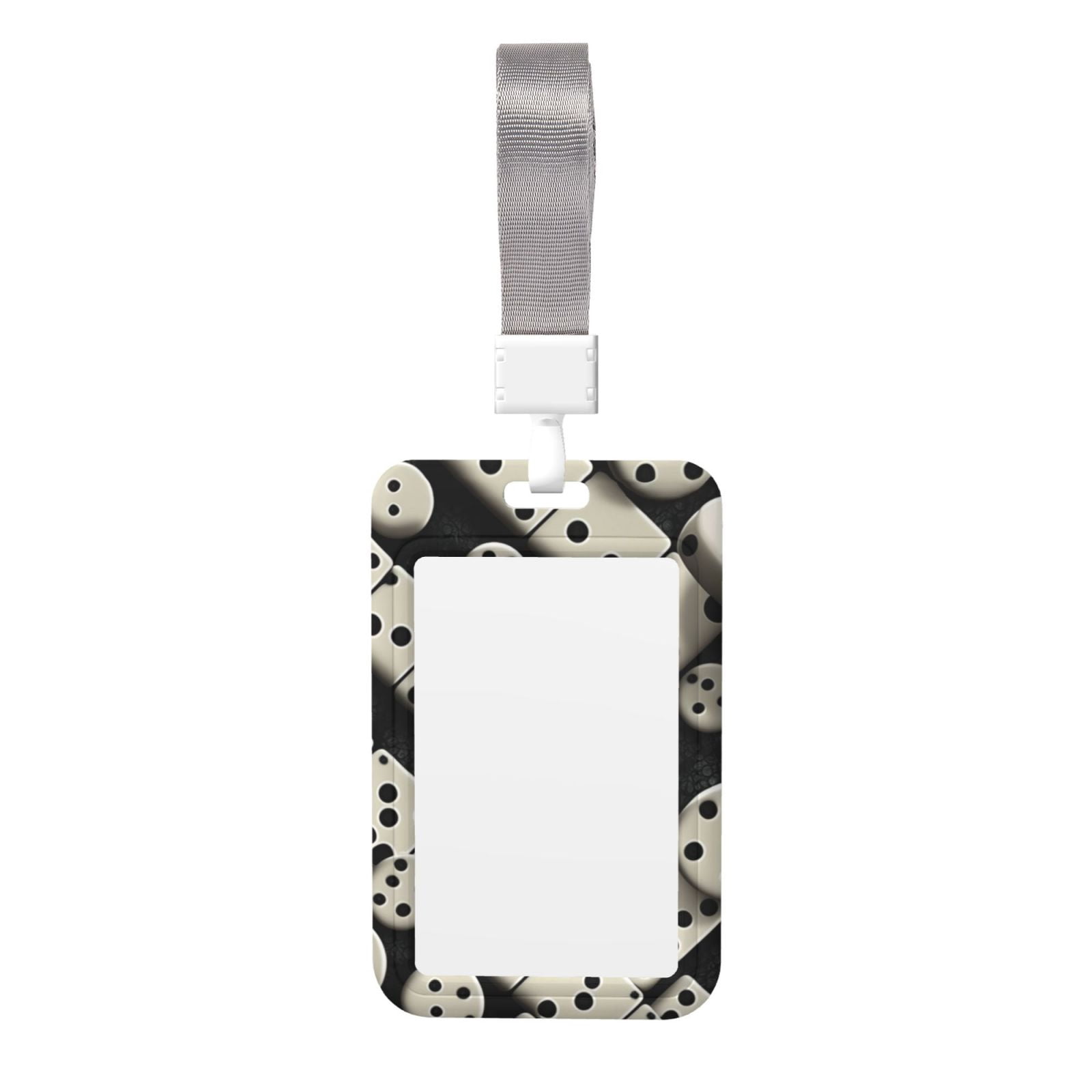 Domino Stones Dominoes Dice Game Badge Holder with Lanyard ID Name Work ...