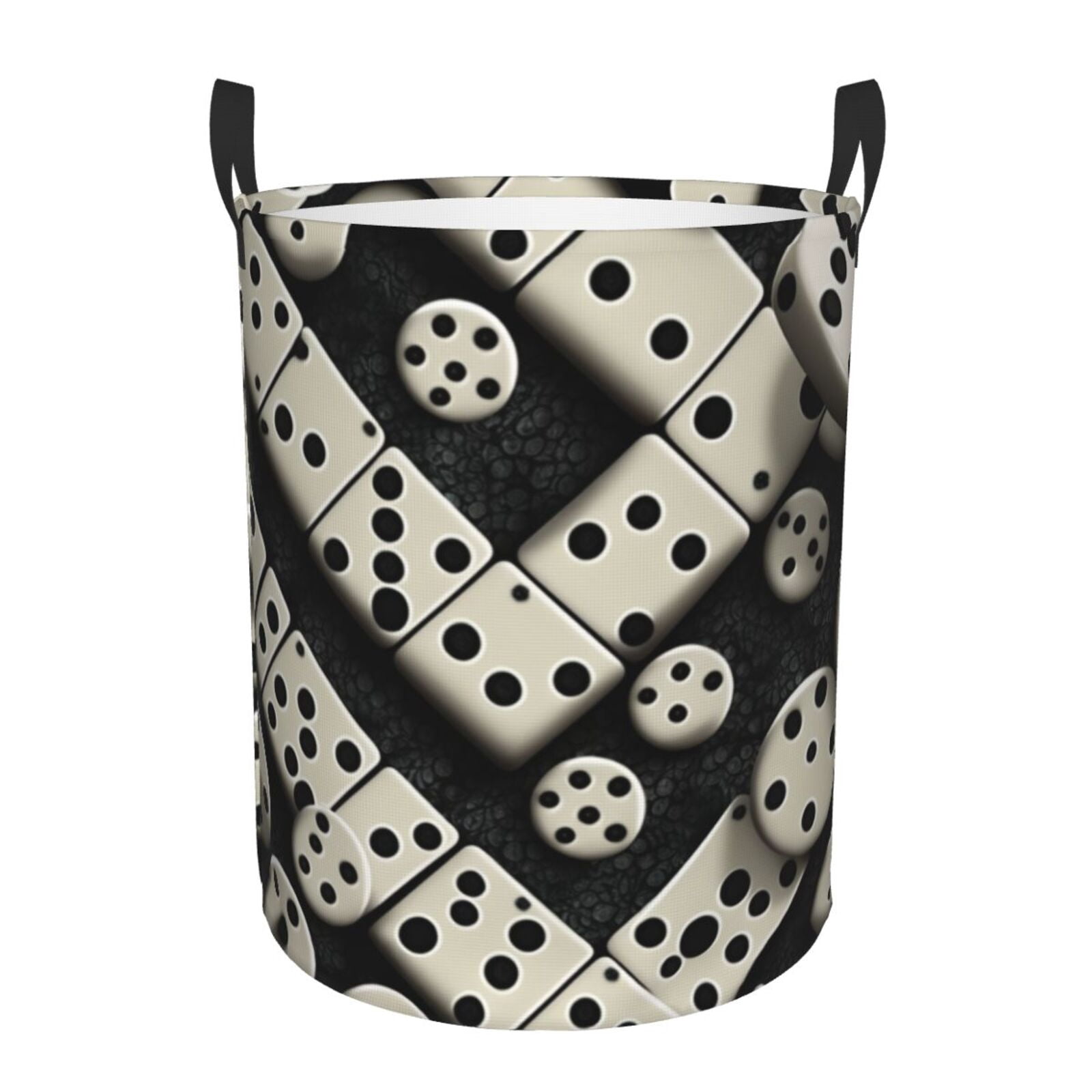 Domino Stones Dominoes Dice Game Foldable Laundry Hamper with Handle ...