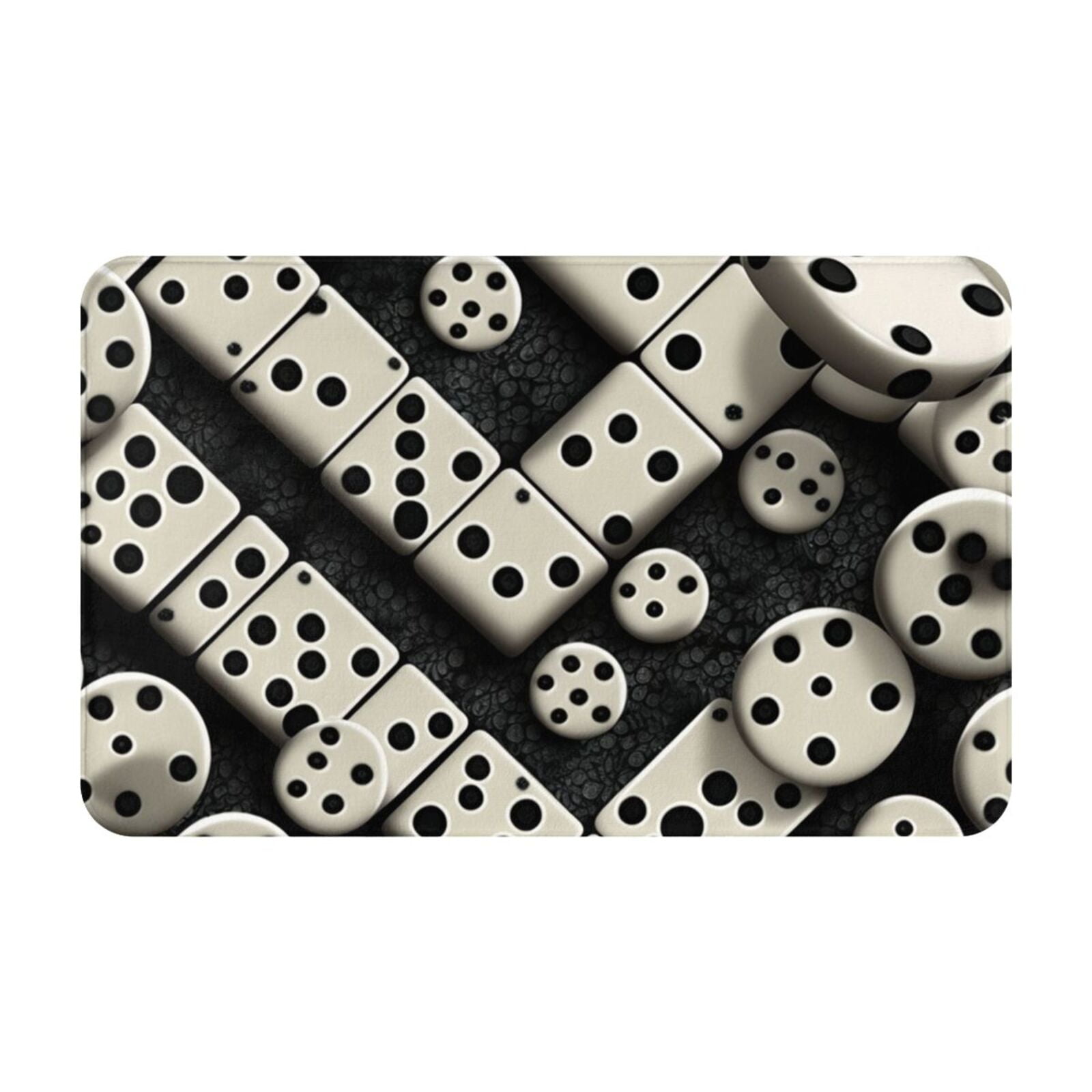 Domino Stones Dominoes Dice Game Front Door Mat Doormat Non Slip Bath ...
