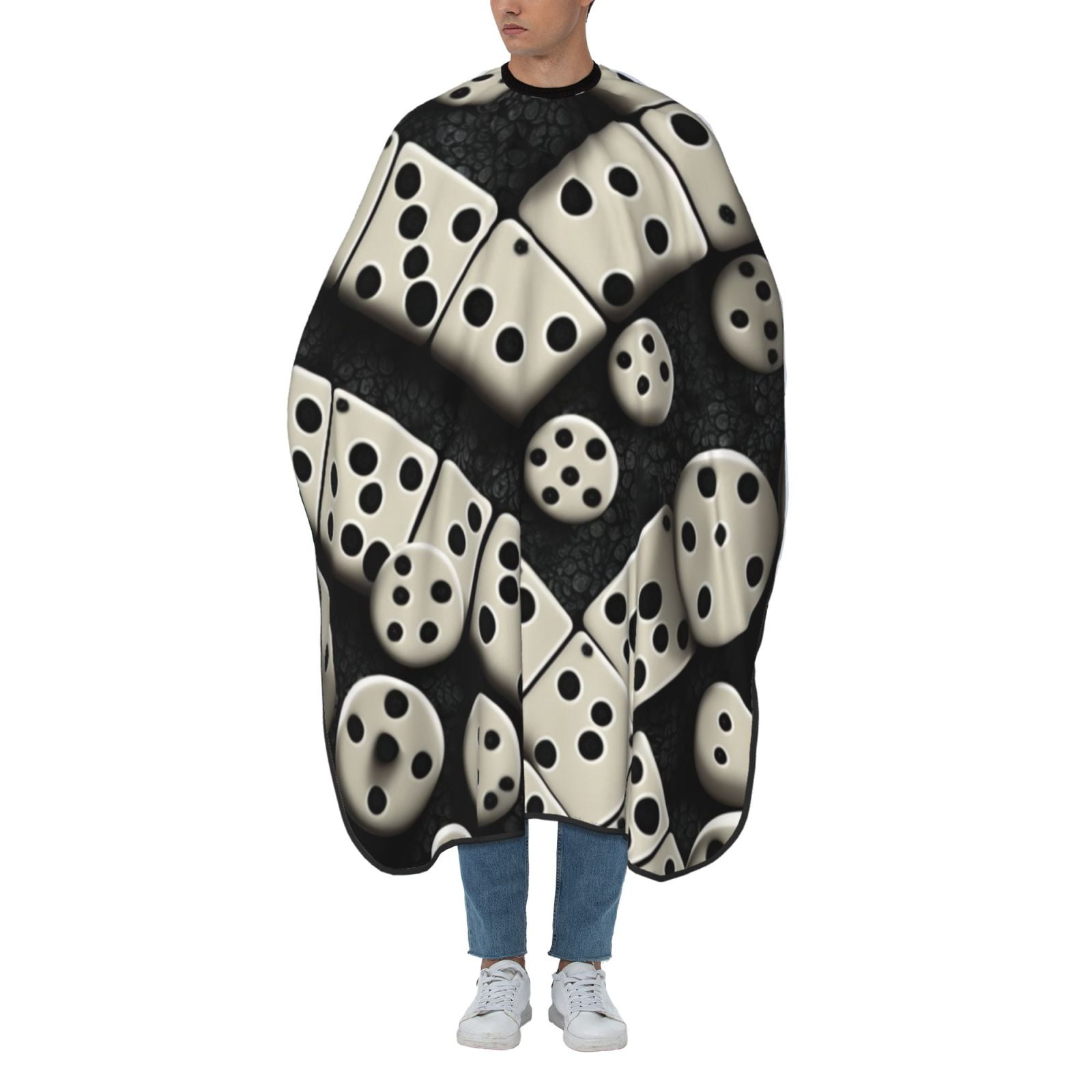 Domino Stones Dominoes Dice Game Hair Cut Hairdressing Cape Apron ...