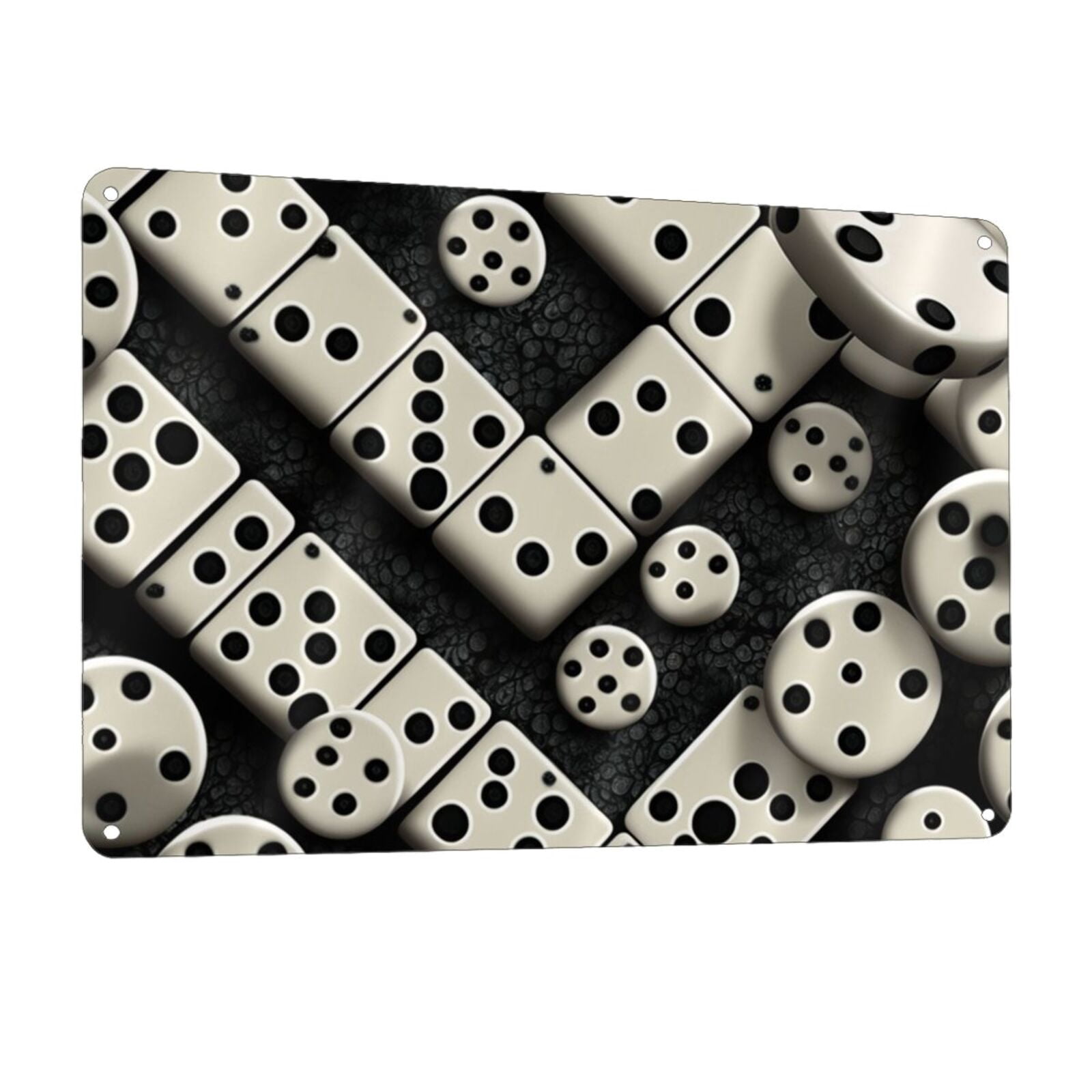 Domino Stones Dominoes Dice Game Metal Tin Sign Wall Decor for Home ...