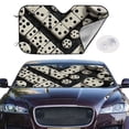 Domino Stones Dominoes Dice Game Windshield Sunshade Sun Shade Front ...