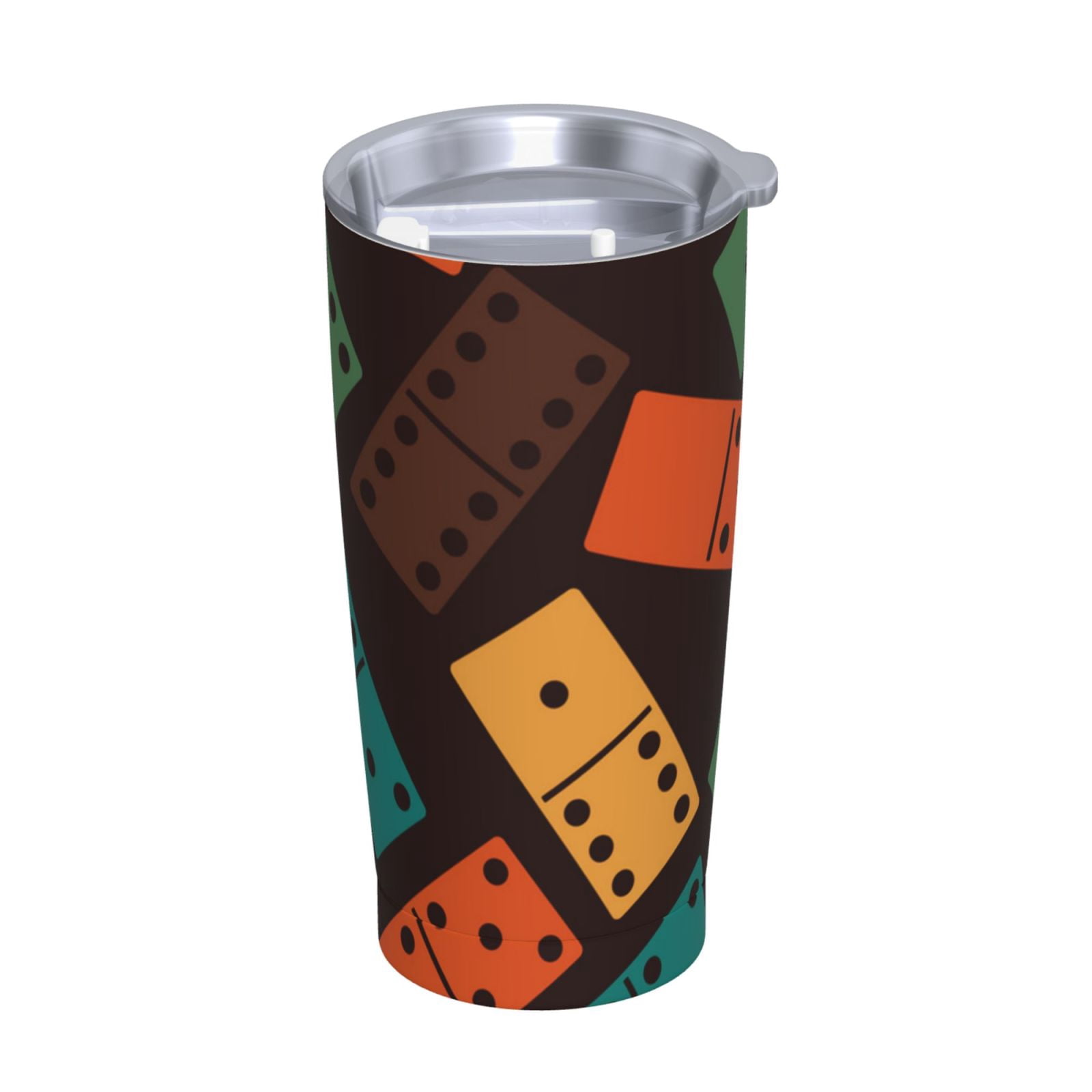 Domino Stones Dominoes Game Dice Stainless Steel Tumbler with Lid and ...