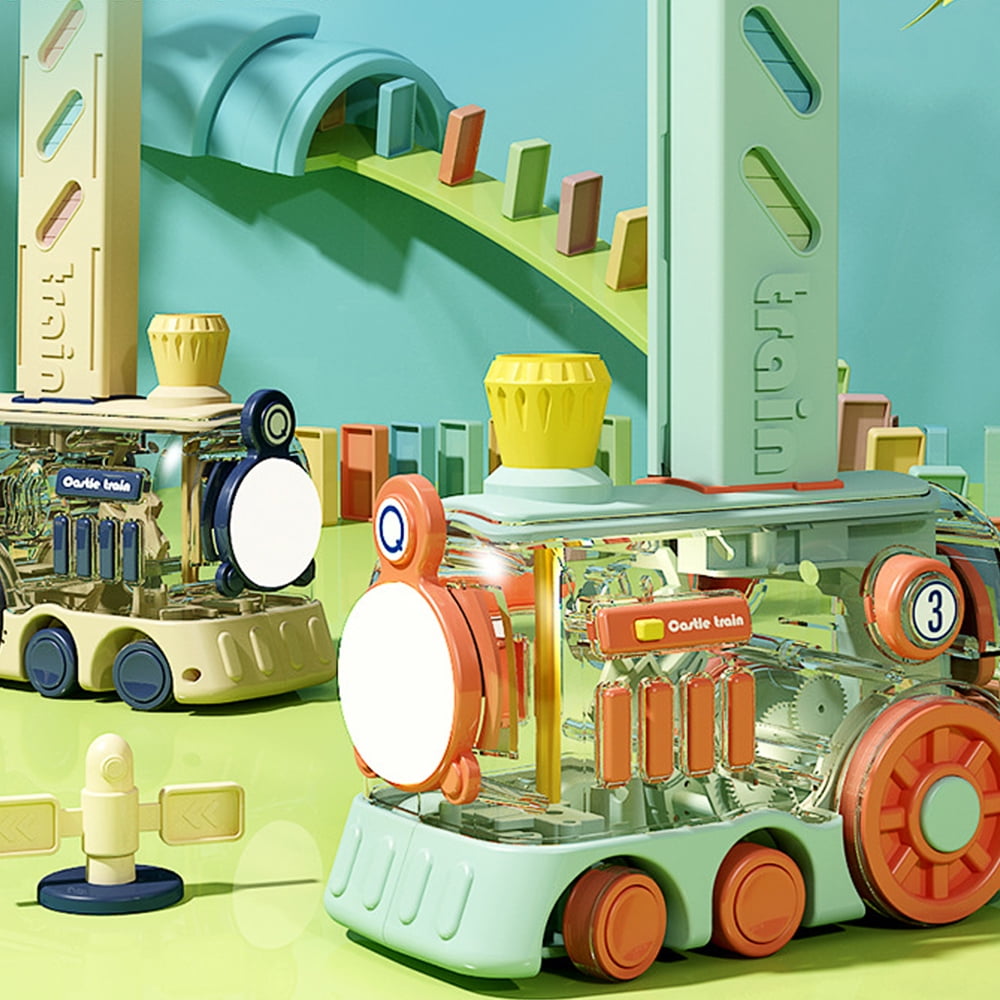 Domino Train Set - Dominoes for Kids, Domino Train Toy Machine ...