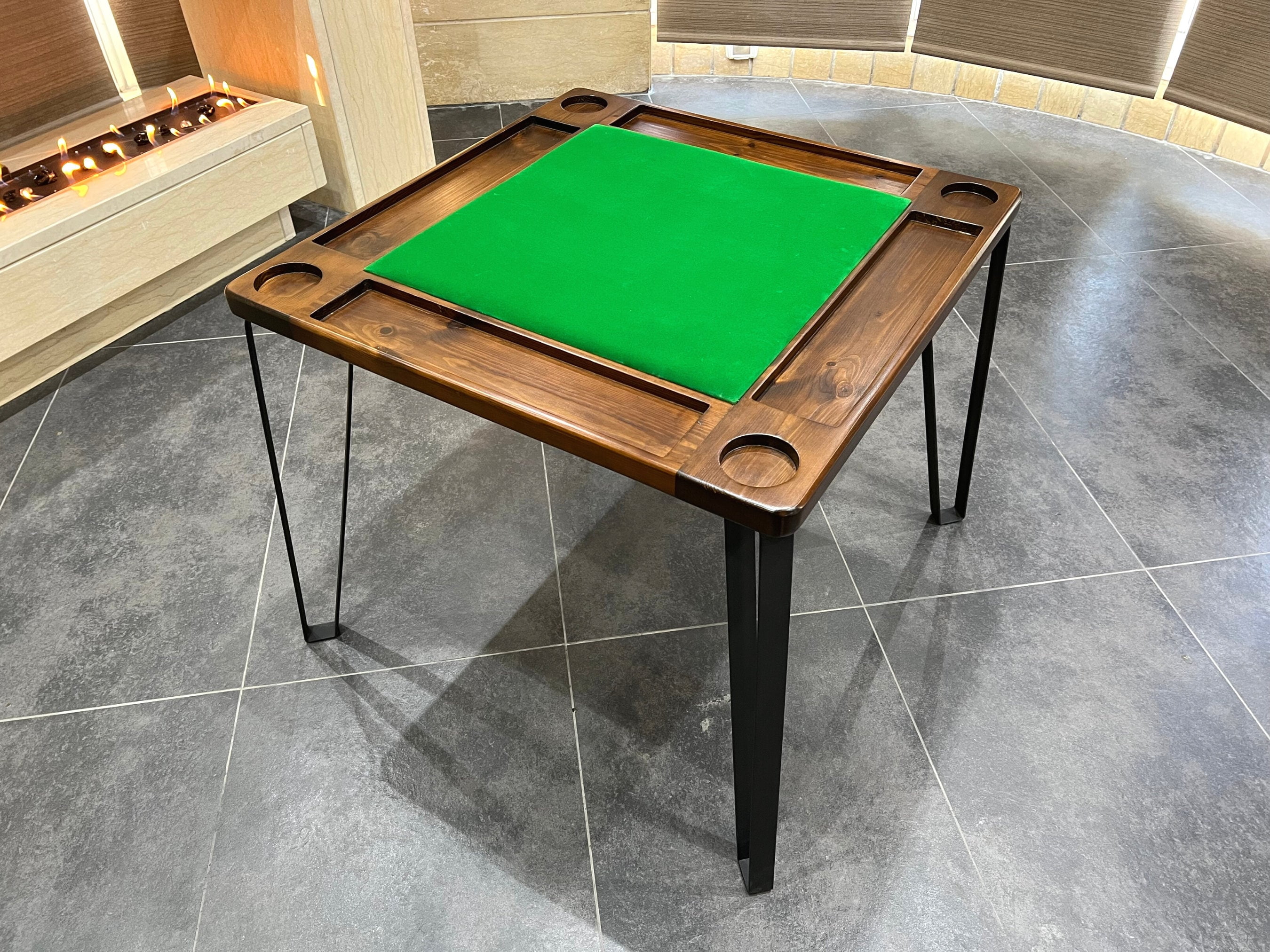 Domino and Dining Table with Removable Wood Top - Domino & Poker Game ...