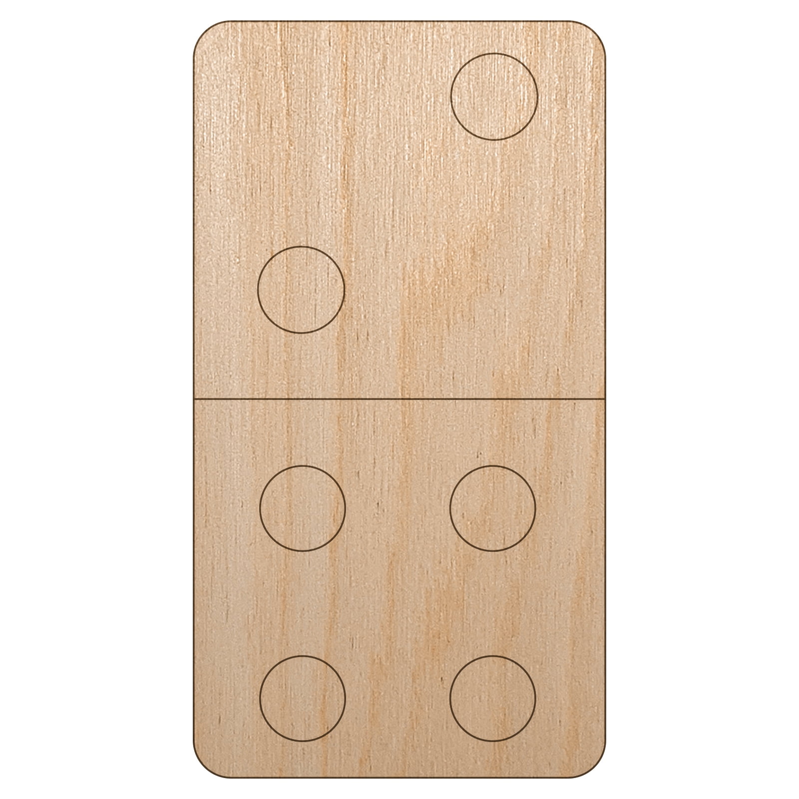 Dominoes Game Tile Wood Shape Unfinished Piece Cutout Craft DIY ...