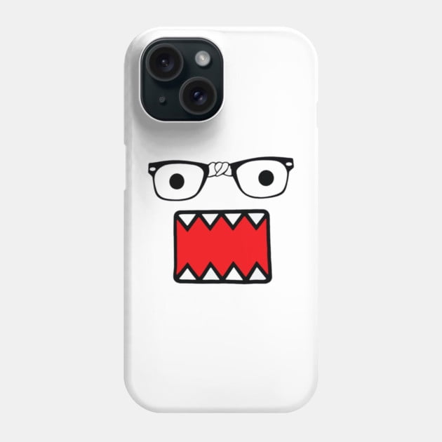 Domo Face Nerd Glasses Meme Cartoon Protective Cover for iPhone 11–17 ...