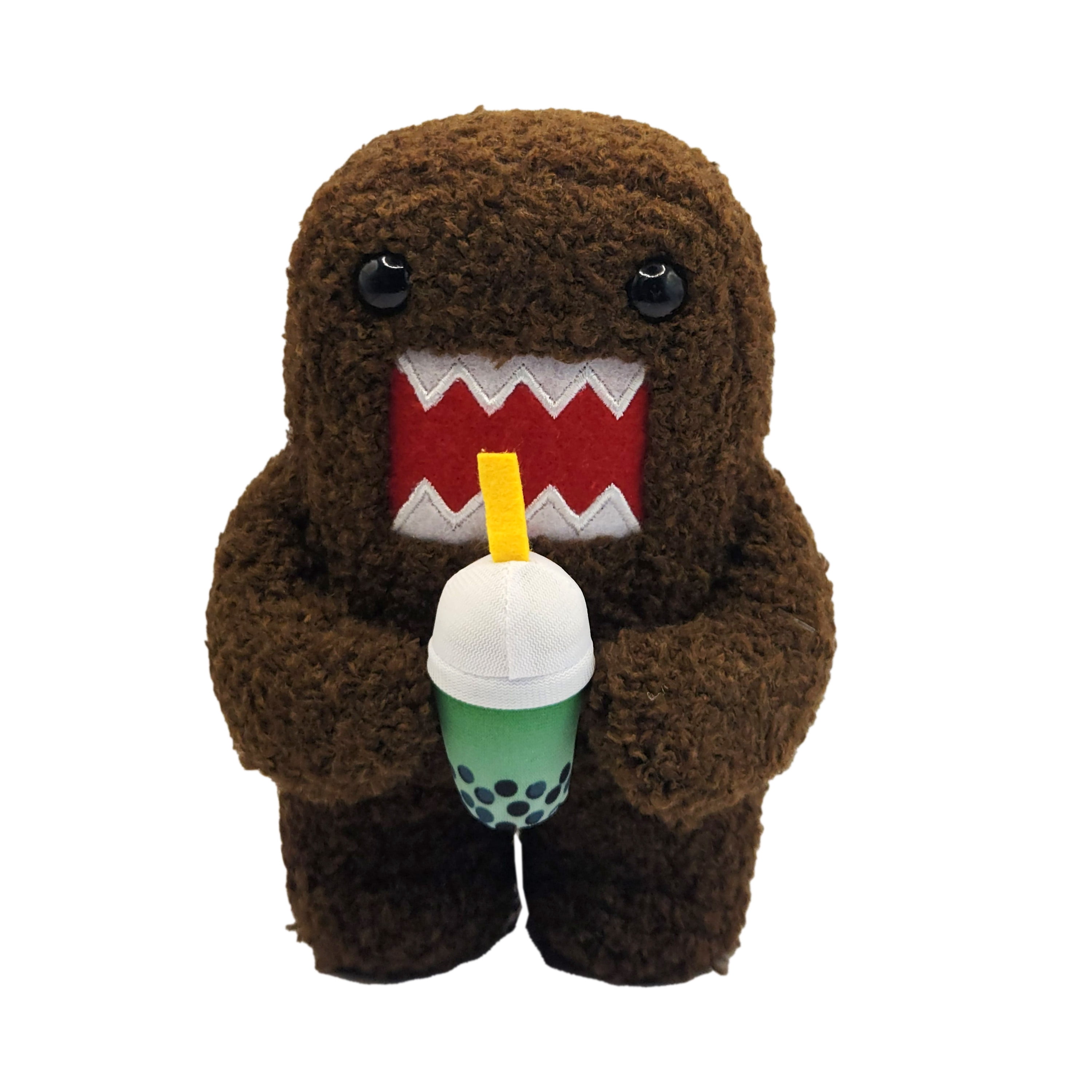 Domo Kun 6.5-Inch Plush – Bubble Tea Edition with Fabric Boba Cup ...