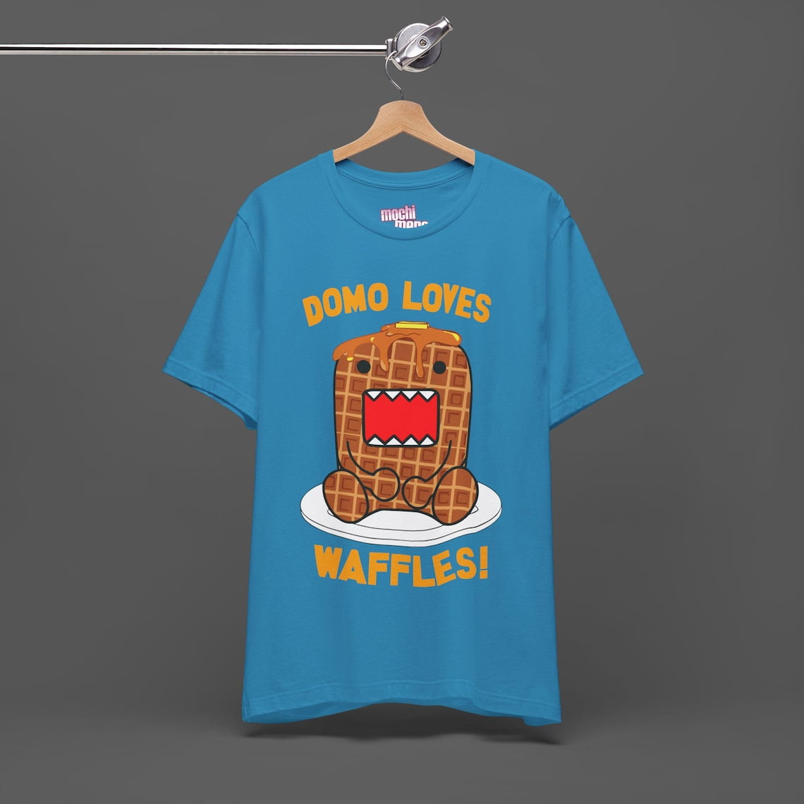 Domo Loves Waffles T-Shirt - Scene Emo Y2K Fashion Unisex Tee, Domo Kun ...